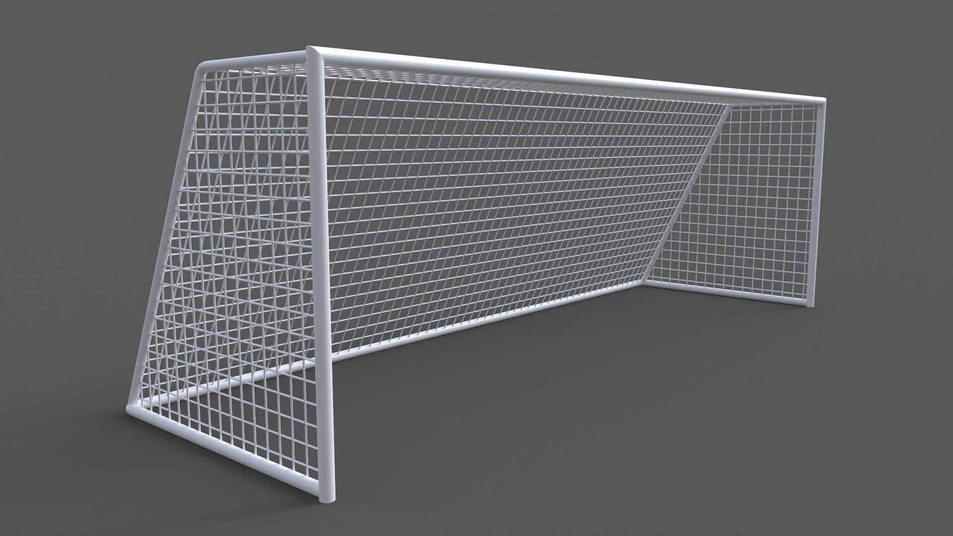 Soccer Football Goal Post A-J 3D Model by PBR Cool