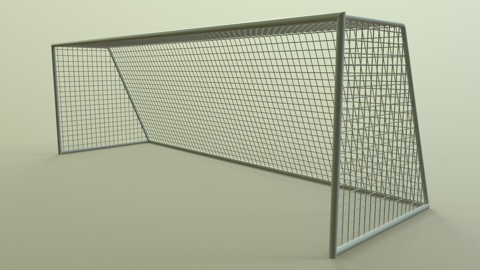 Soccer Football Goal Post A-J 3D Model by PBR Cool