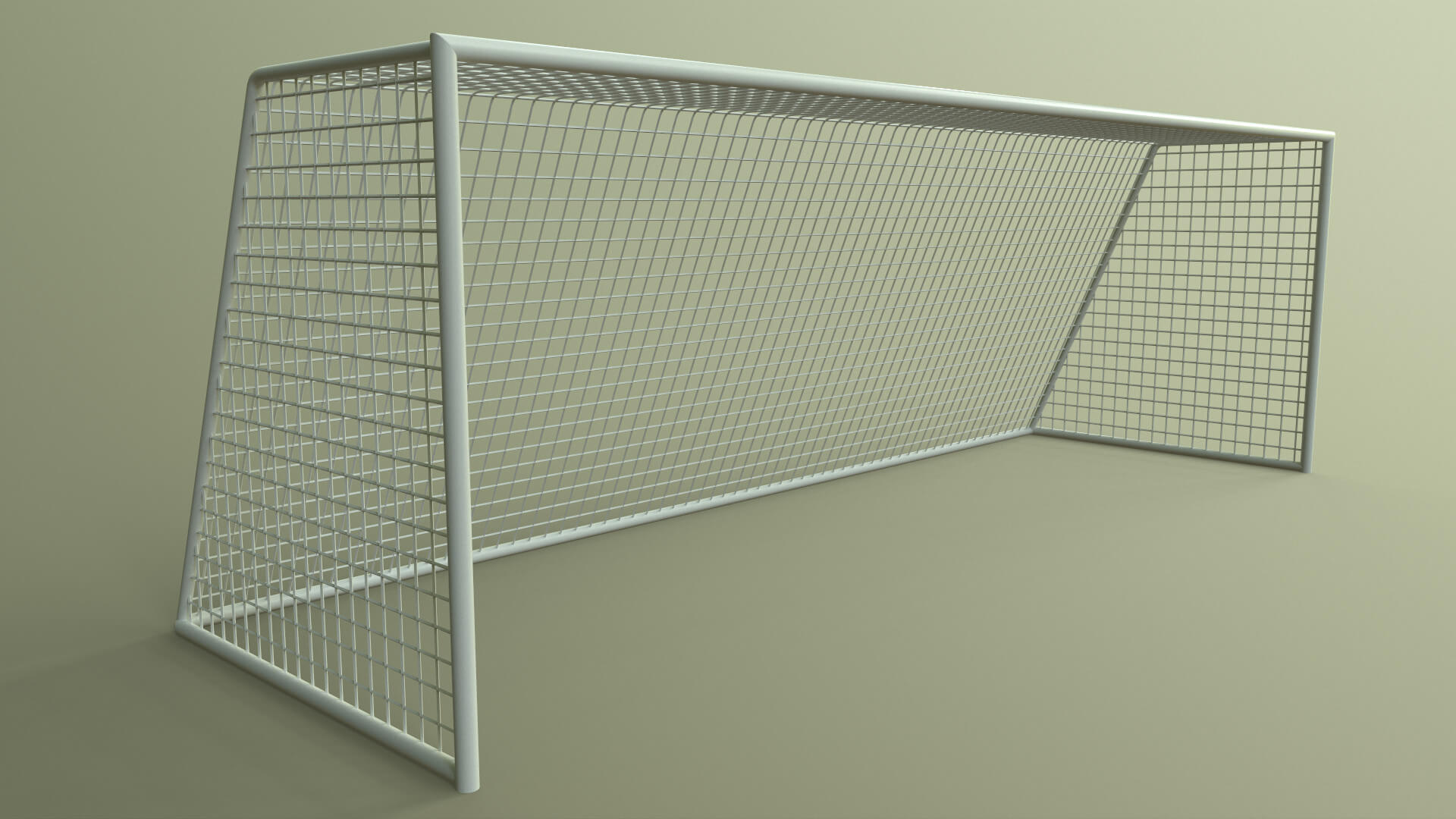 Soccer Football Goal Post A-J 3D Model by PBR Cool