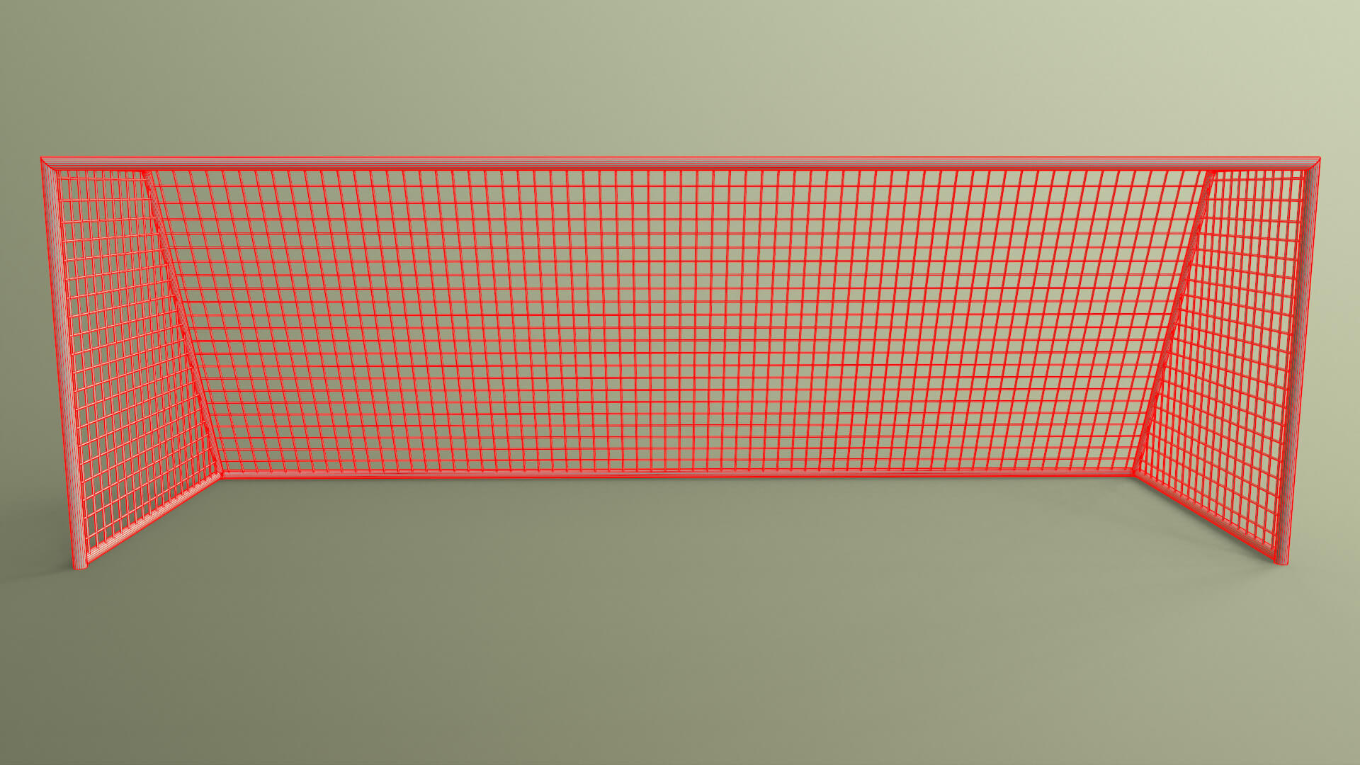 Soccer Football Goal Post A-J 3D Model by PBR Cool