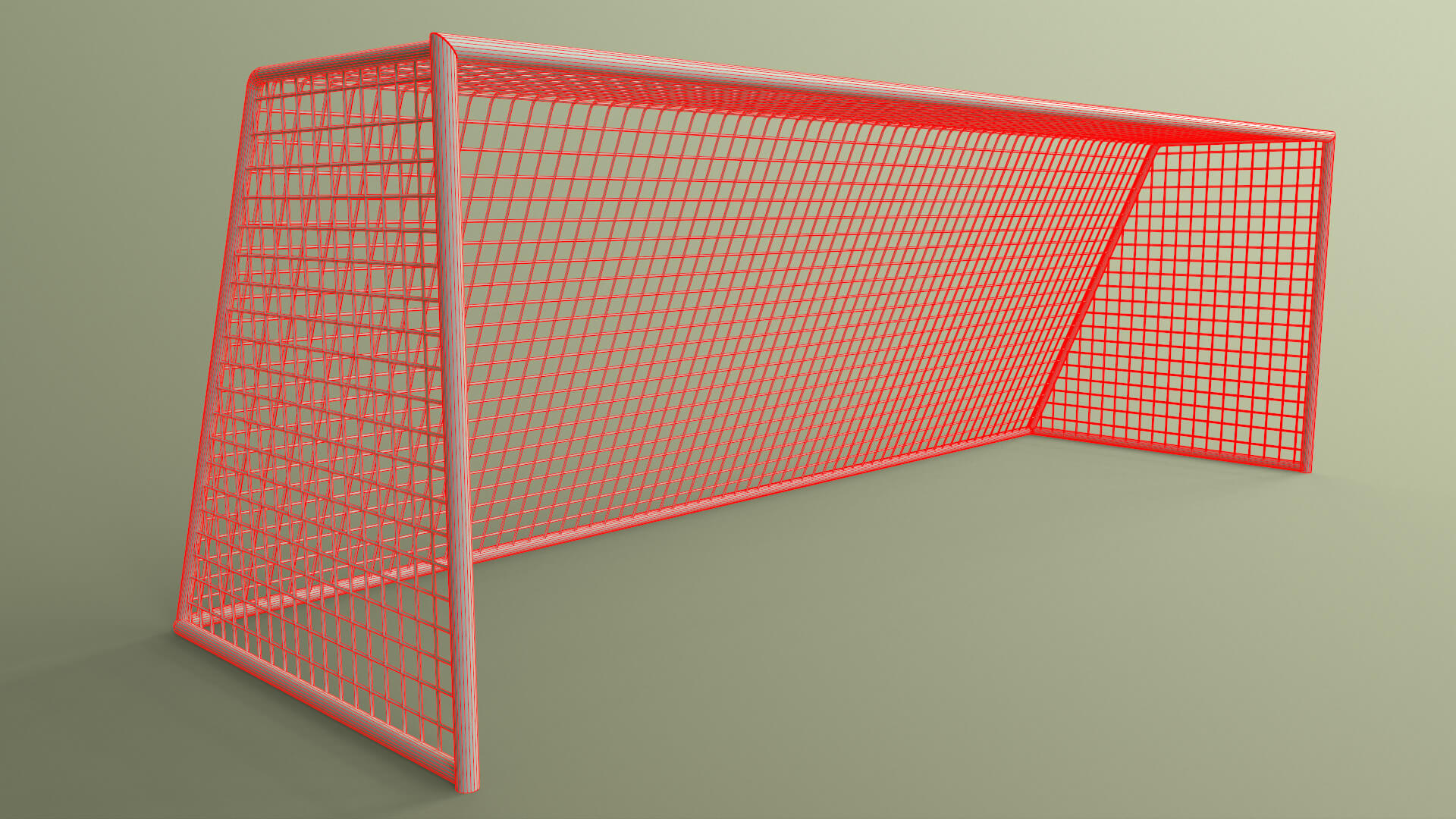 Soccer Football Goal Post A-J 3D Model by PBR Cool