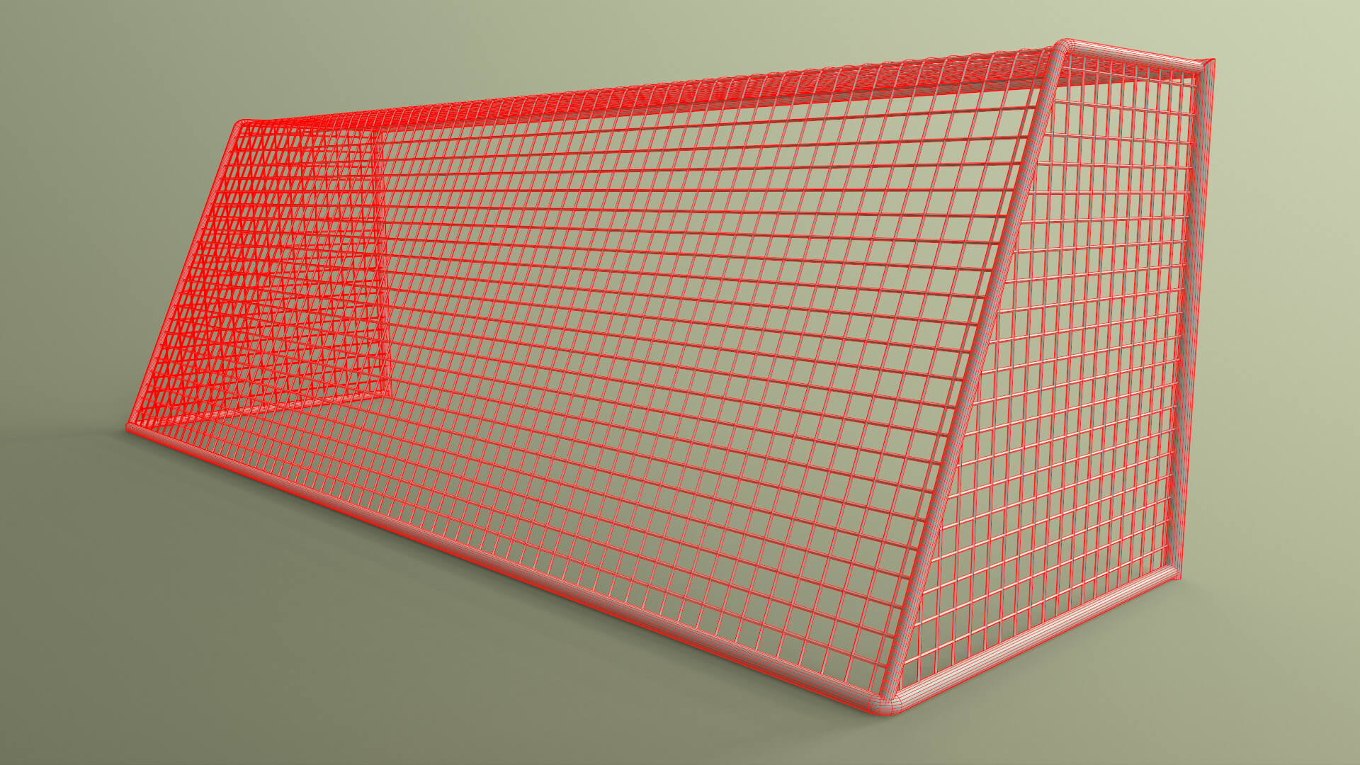Soccer Football Goal Post A-J 3D Model by PBR Cool