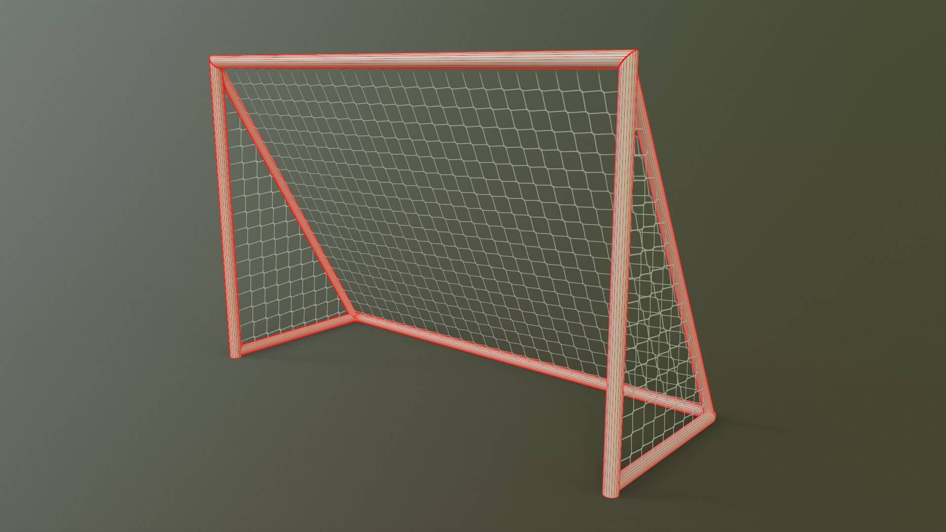 Soccer Football Goal Post A - 3D Model by PBR Cool