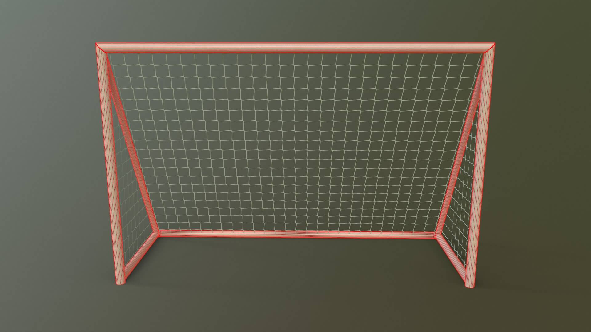 Soccer Football Goal Post A - 3D Model by PBR Cool
