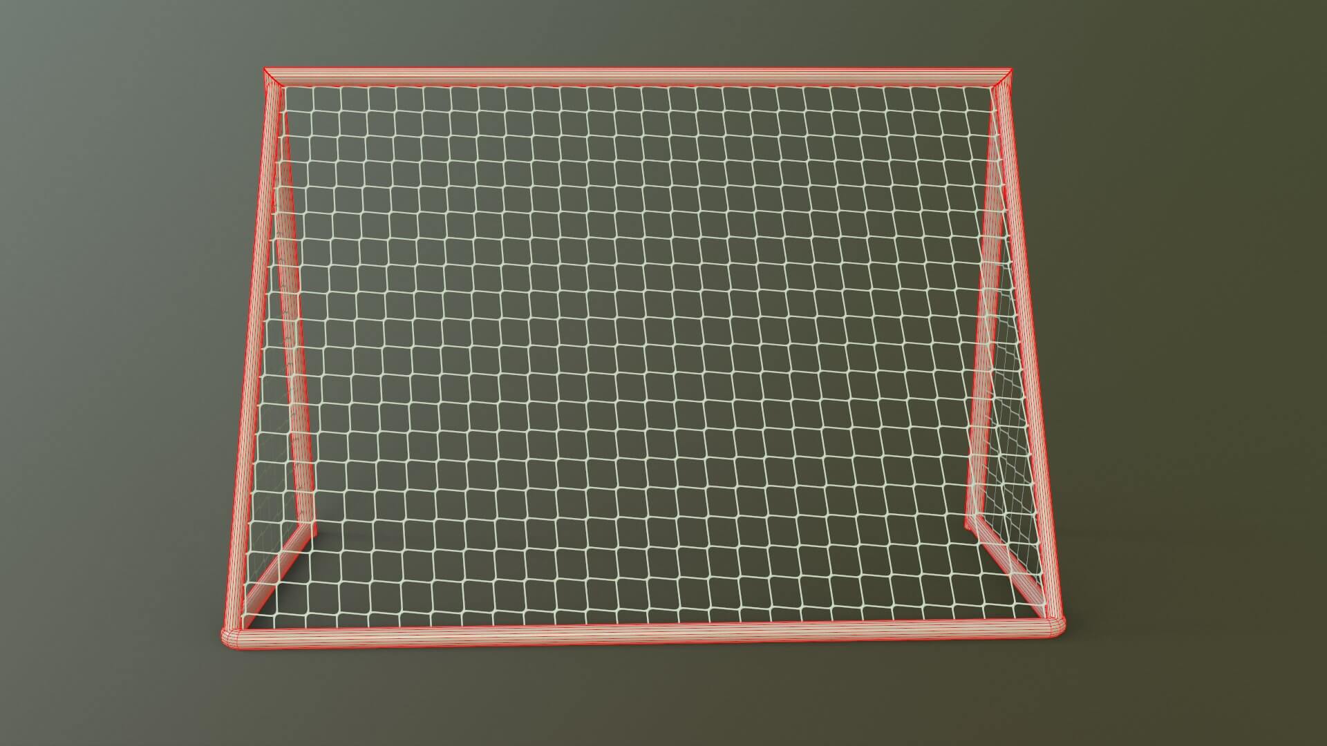 Soccer Football Goal Post A - 3D Model by PBR Cool