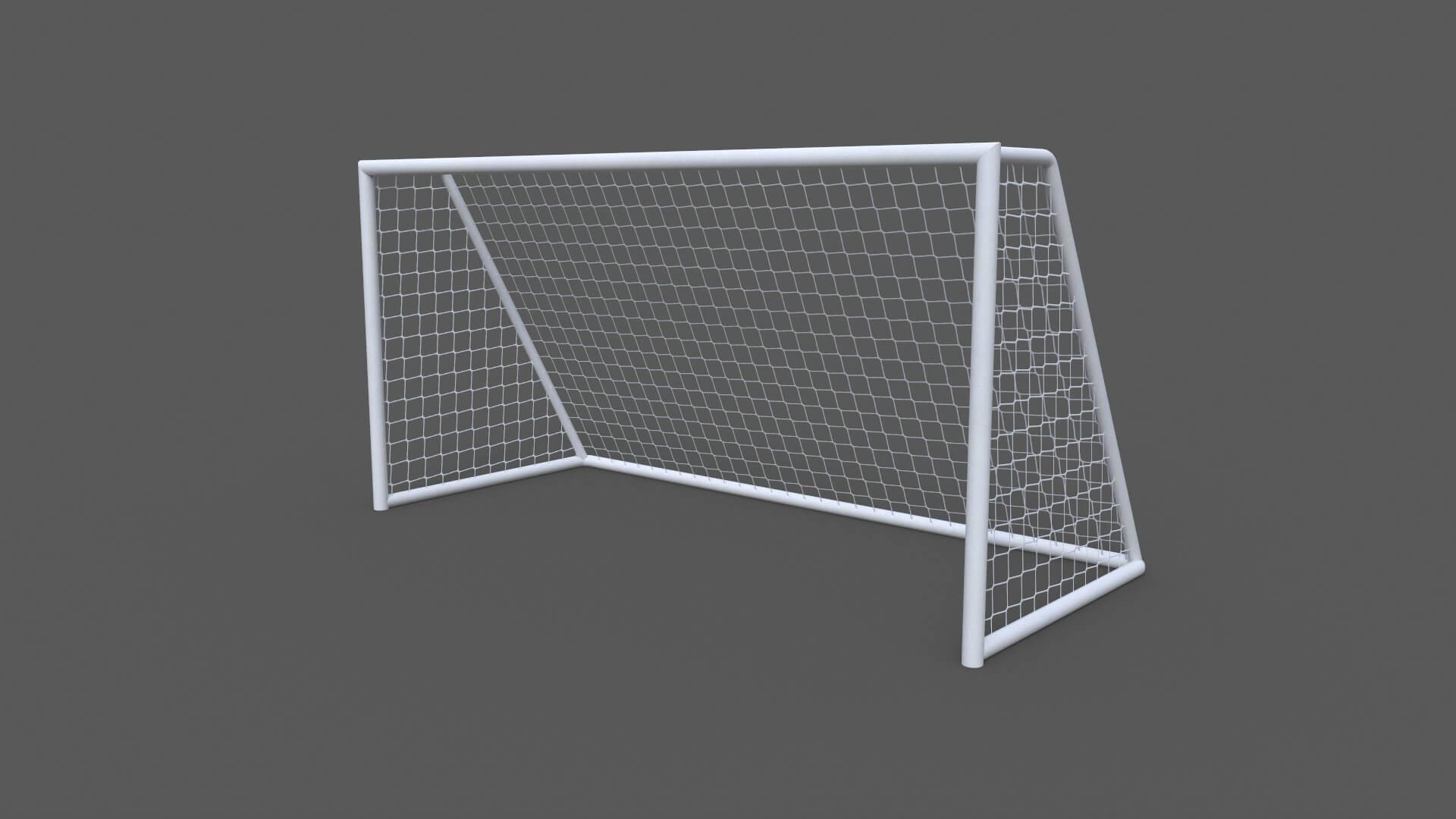 Soccer Football Goal Post B - 3D Model by PBR Cool