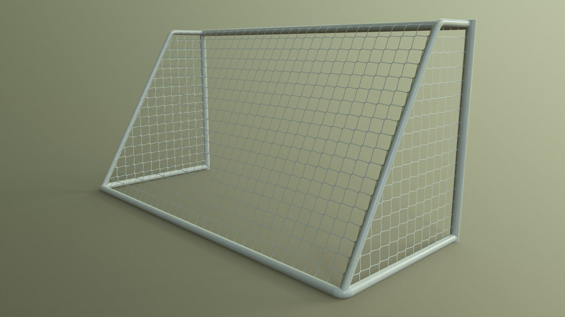Soccer Football Goal Post B - 3D Model by PBR Cool