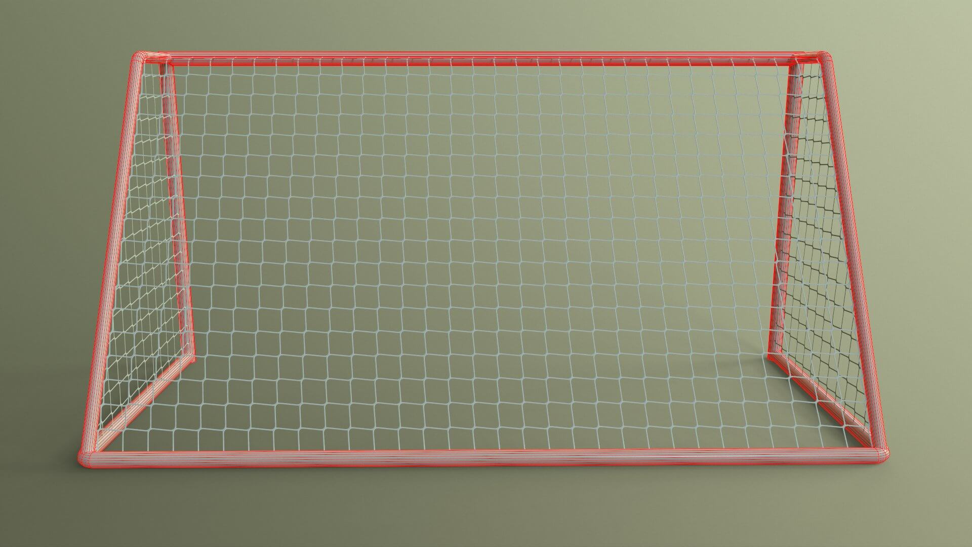 Soccer Football Goal Post B - 3D Model by PBR Cool