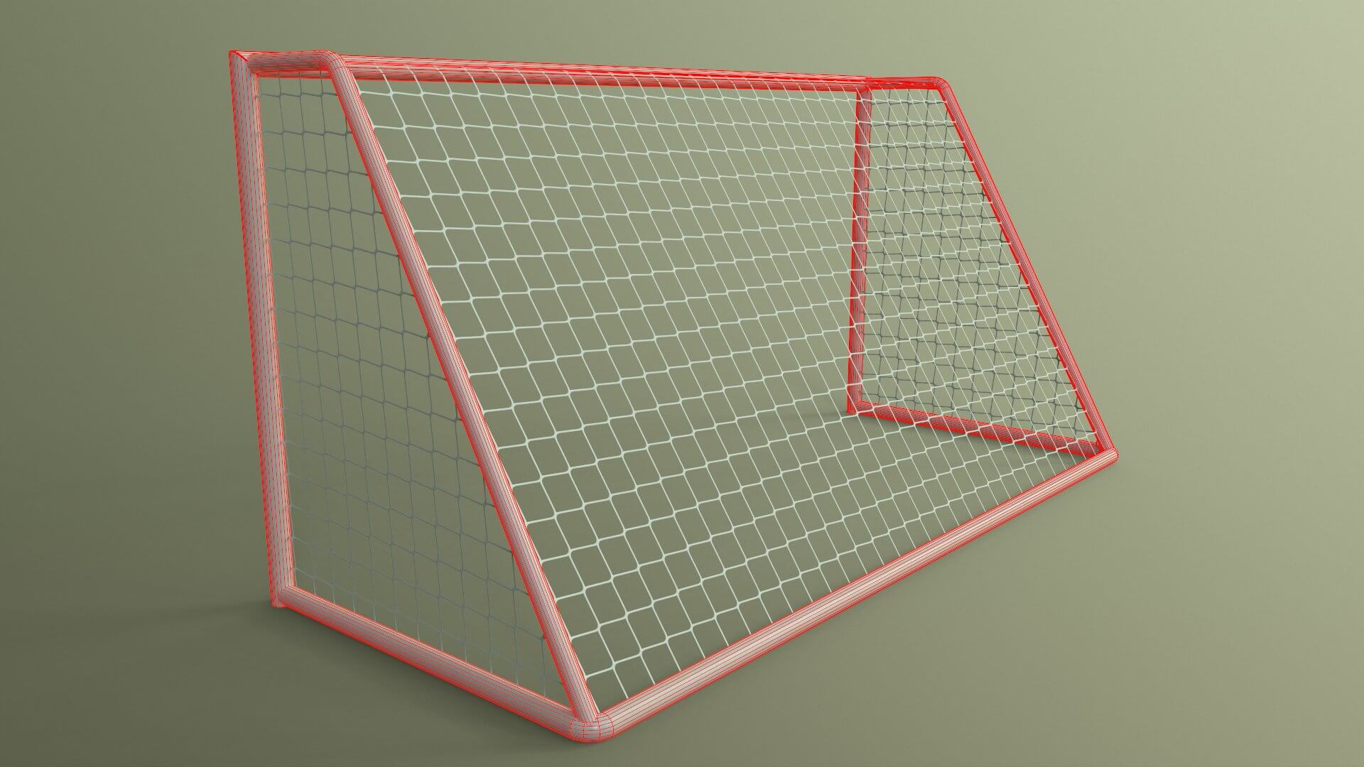 Soccer Football Goal Post B - 3D Model by PBR Cool