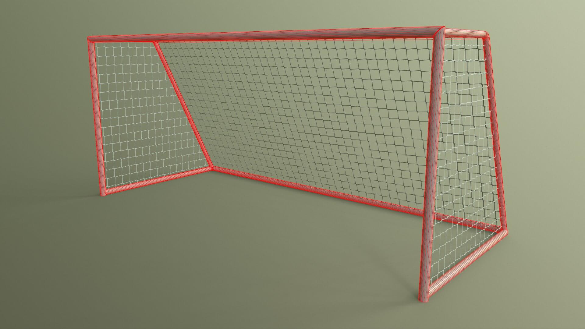 Soccer Football Goal Post C - 3D Model by PBR Cool