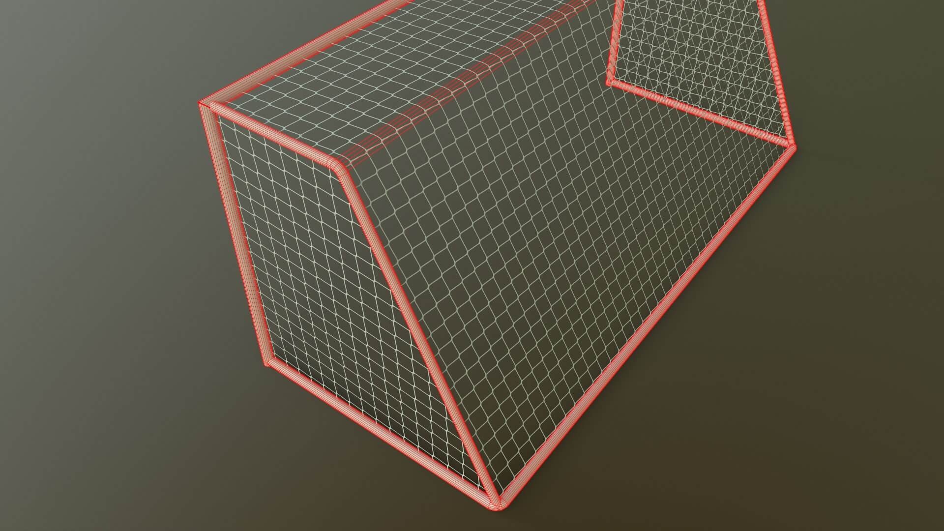 Soccer Football Goal Post C - 3D Model by PBR Cool