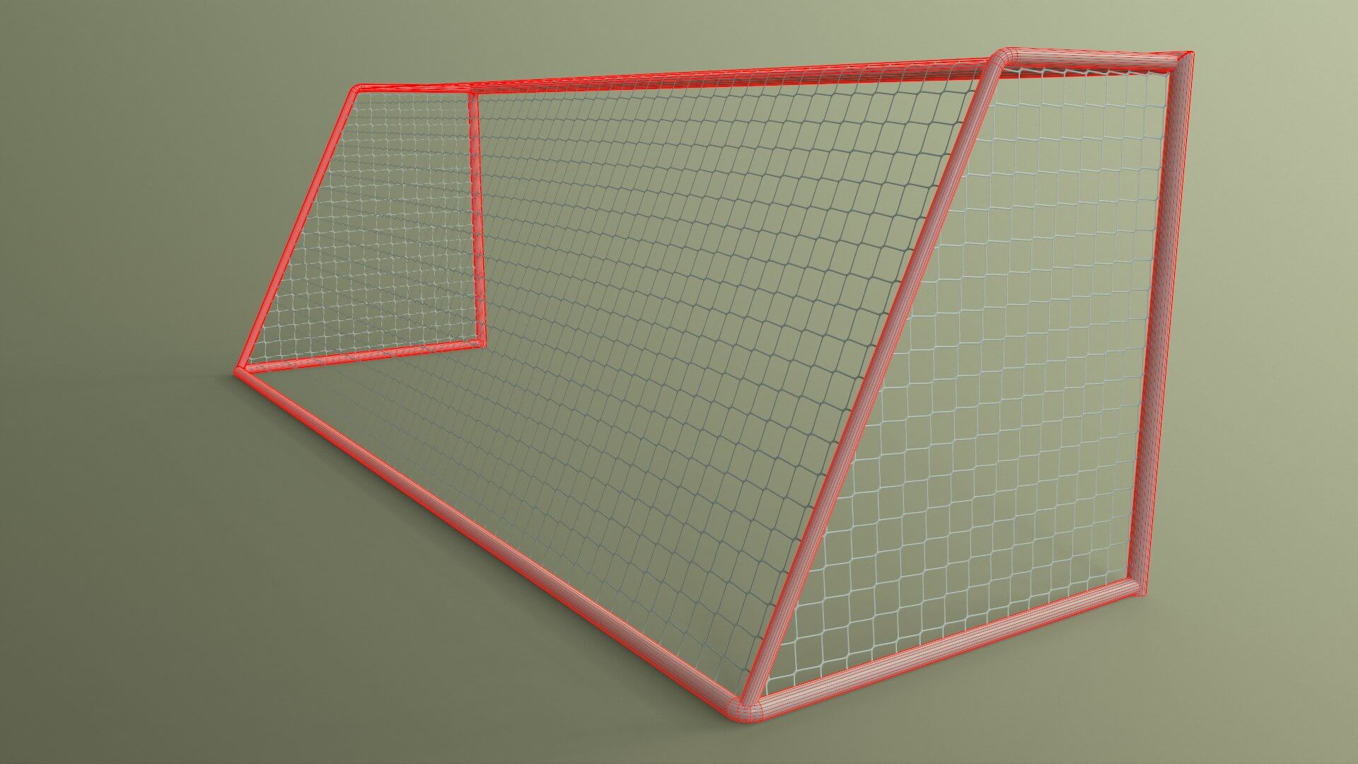 Soccer Football Goal Post D - 3D Model by PBR Cool