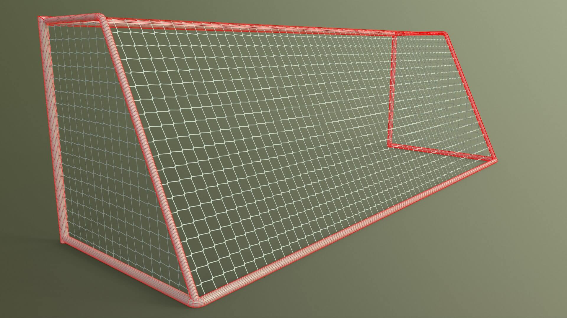 Soccer Football Goal Post D - 3D Model by PBR Cool