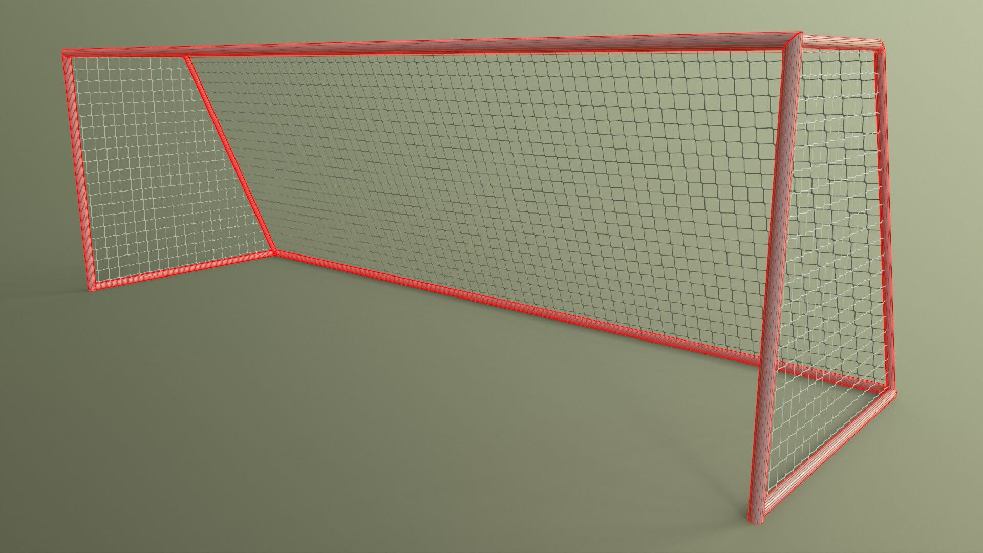 Soccer Football Goal Post E - 3D Model by PBR Cool