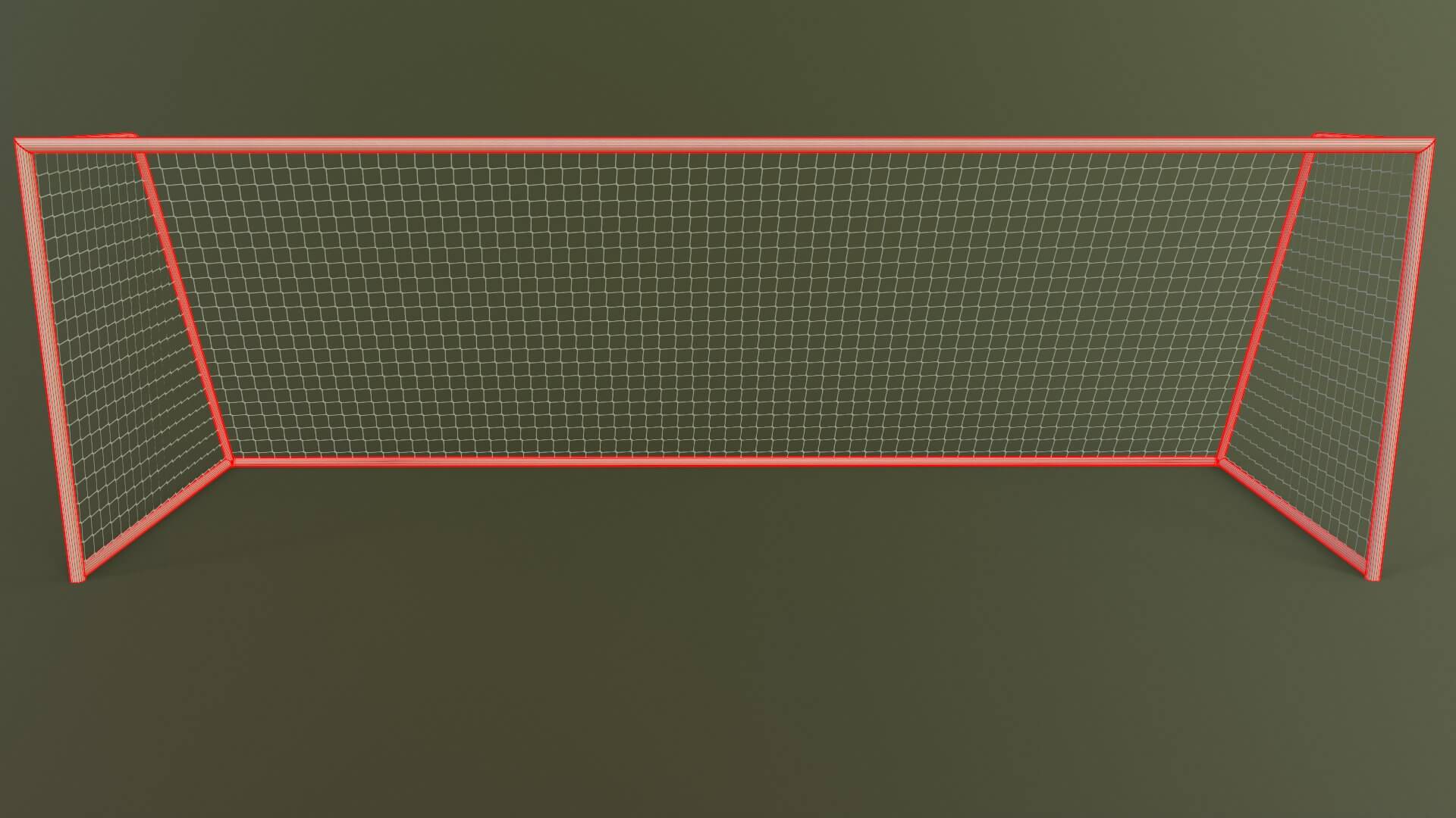 Soccer Football Goal Post E - 3D Model by PBR Cool