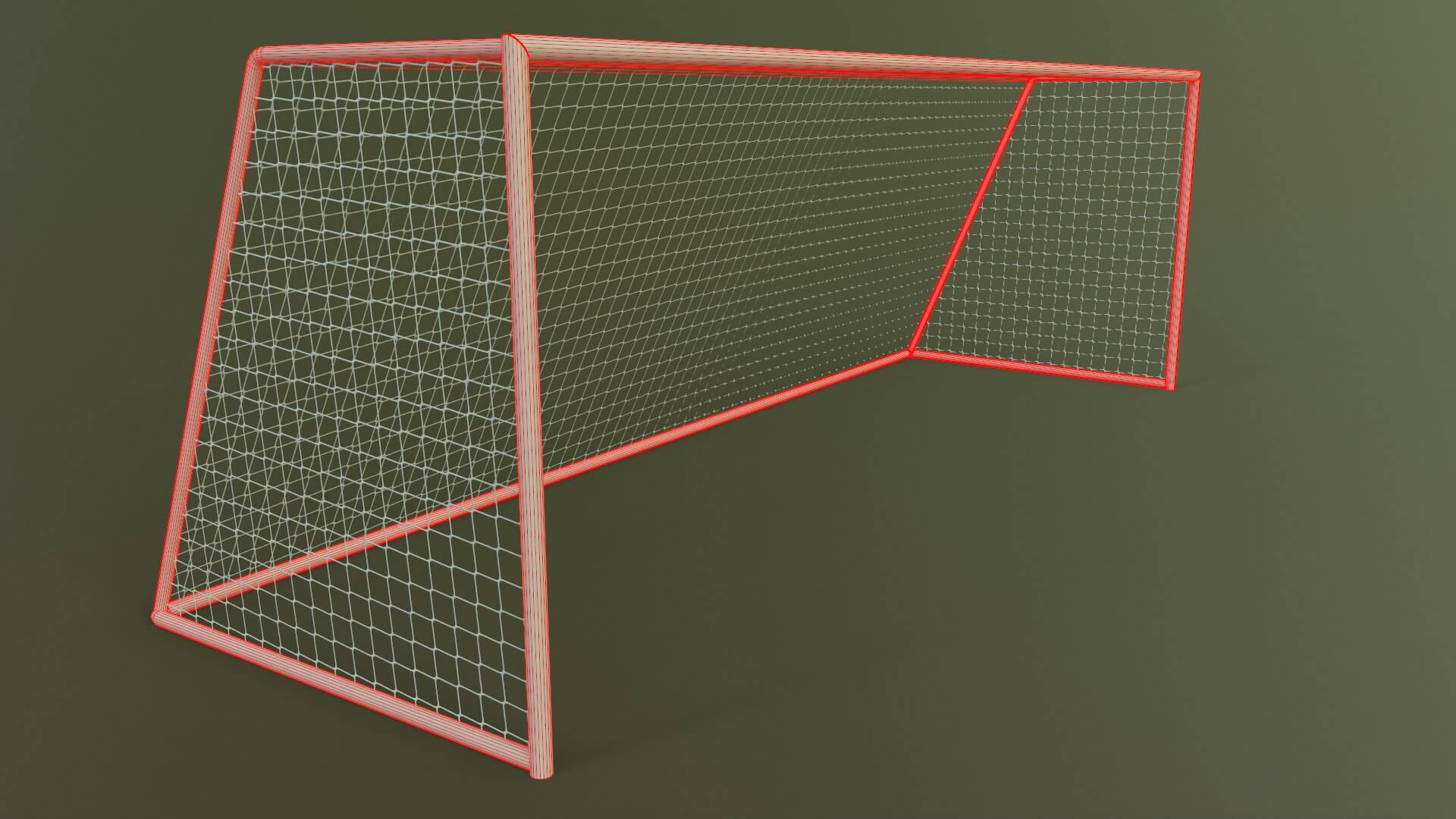 Soccer Football Goal Post E - 3D Model by PBR Cool