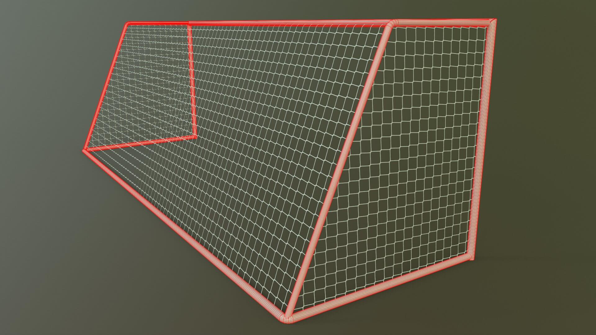 Soccer Football Goal Post E - 3D Model by PBR Cool