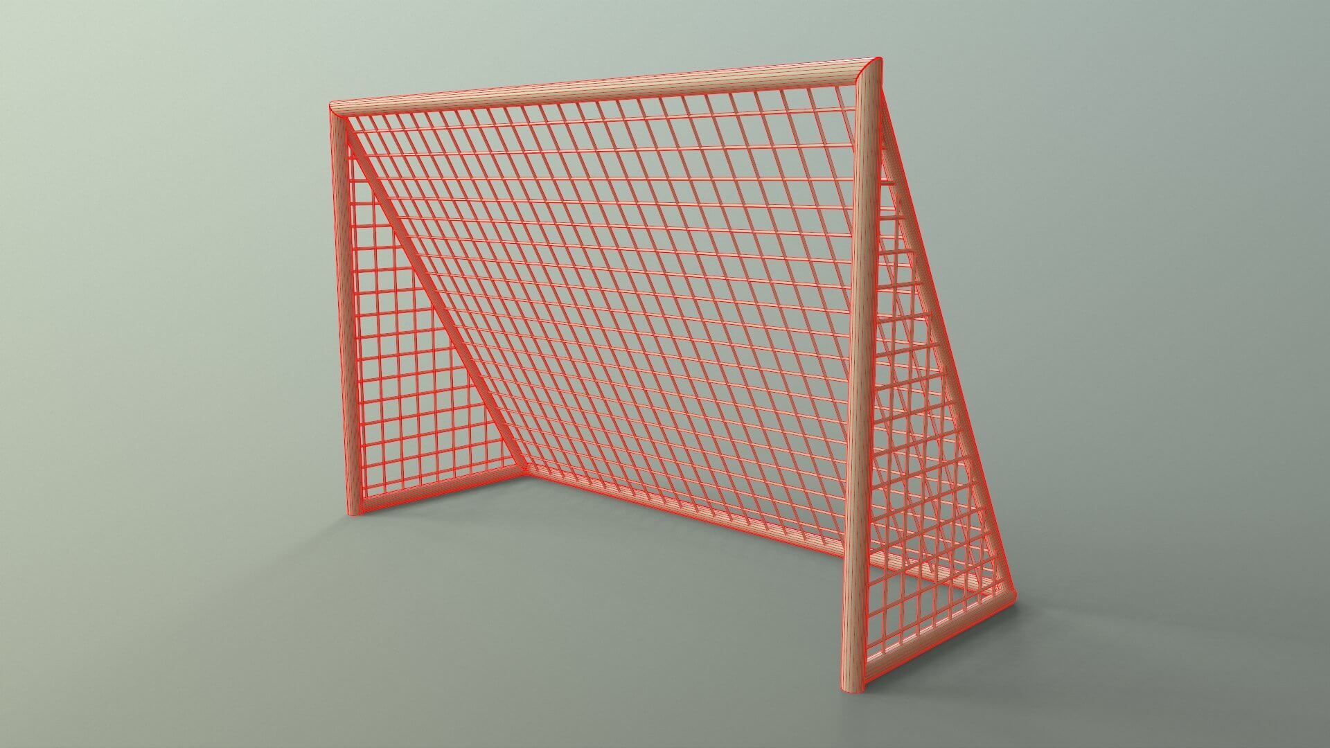 Soccer Football Goal Post F - 3D Model by PBR Cool