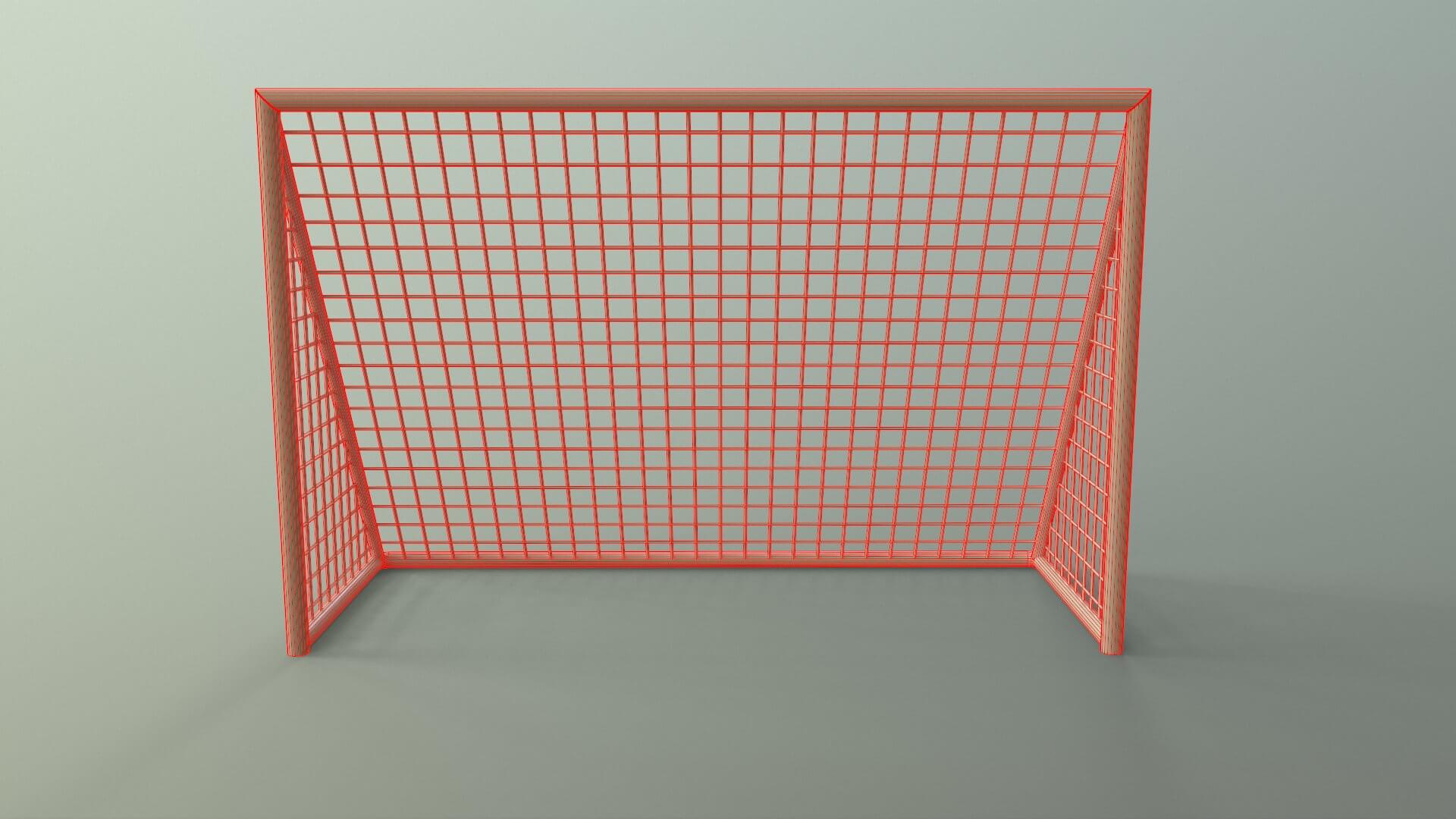 Soccer Football Goal Post F - 3D Model by PBR Cool