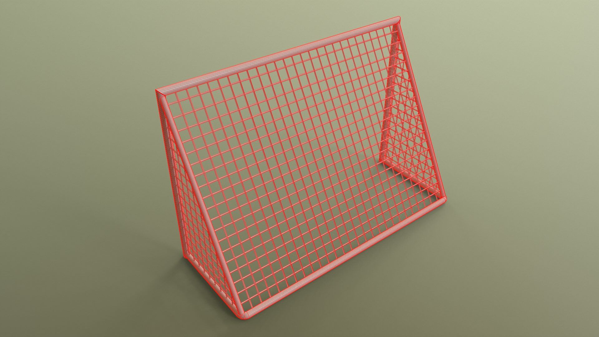 Soccer Football Goal Post F - 3D Model by PBR Cool