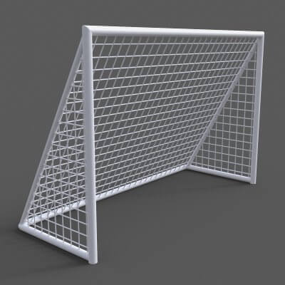 Soccer Football Goal Post F - 3D Model by PBR Cool