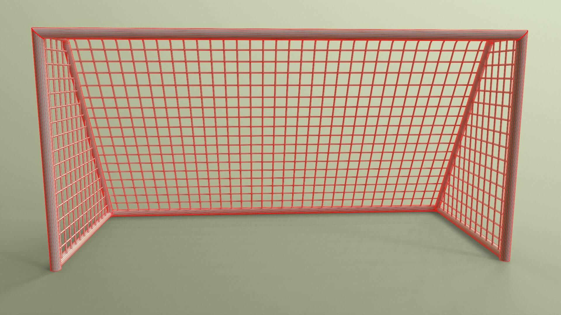 Soccer Football Goal Post G - 3D Model by PBR Cool