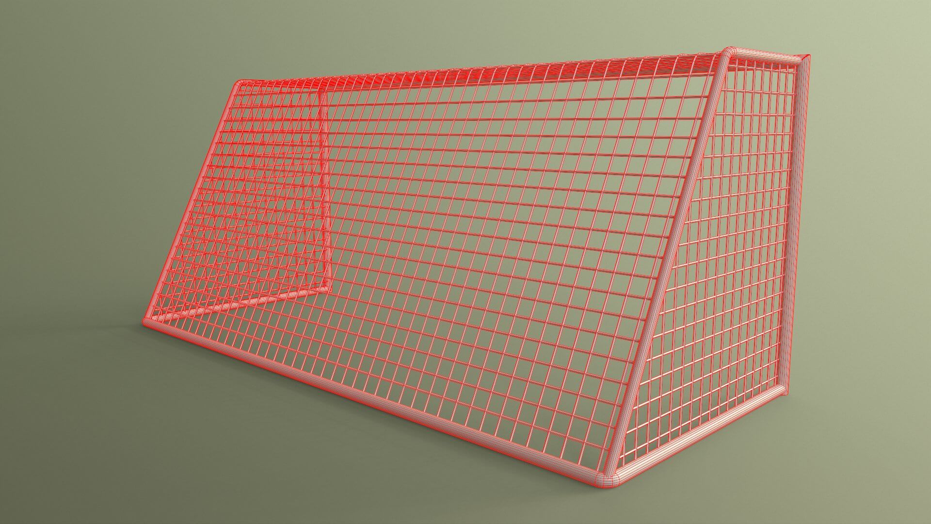 Soccer Football Goal Post H - 3D Model by PBR Cool