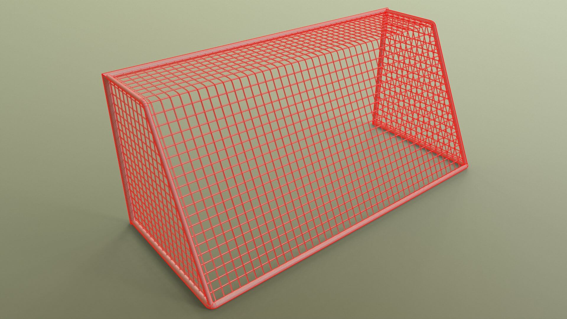 Soccer Football Goal Post H - 3D Model by PBR Cool