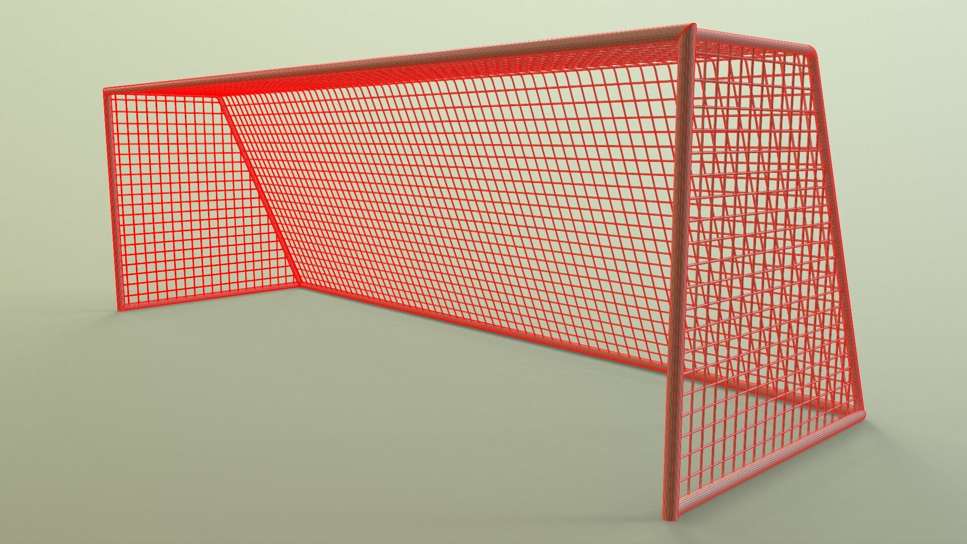Soccer Football Goal Post J - 3D Model by PBR Cool