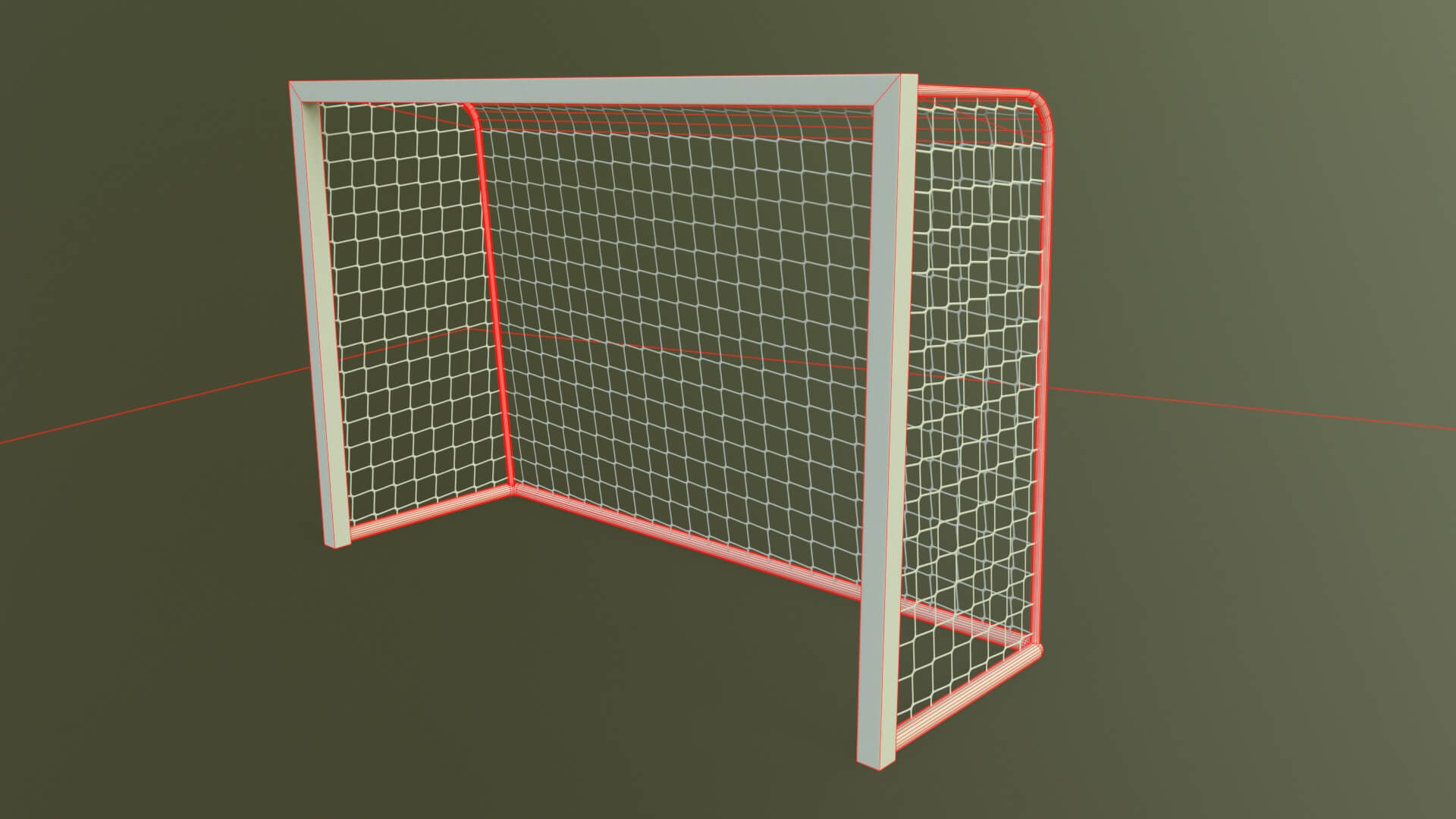 Soccer Football Goal Post Z - 3D Model by PBR Cool