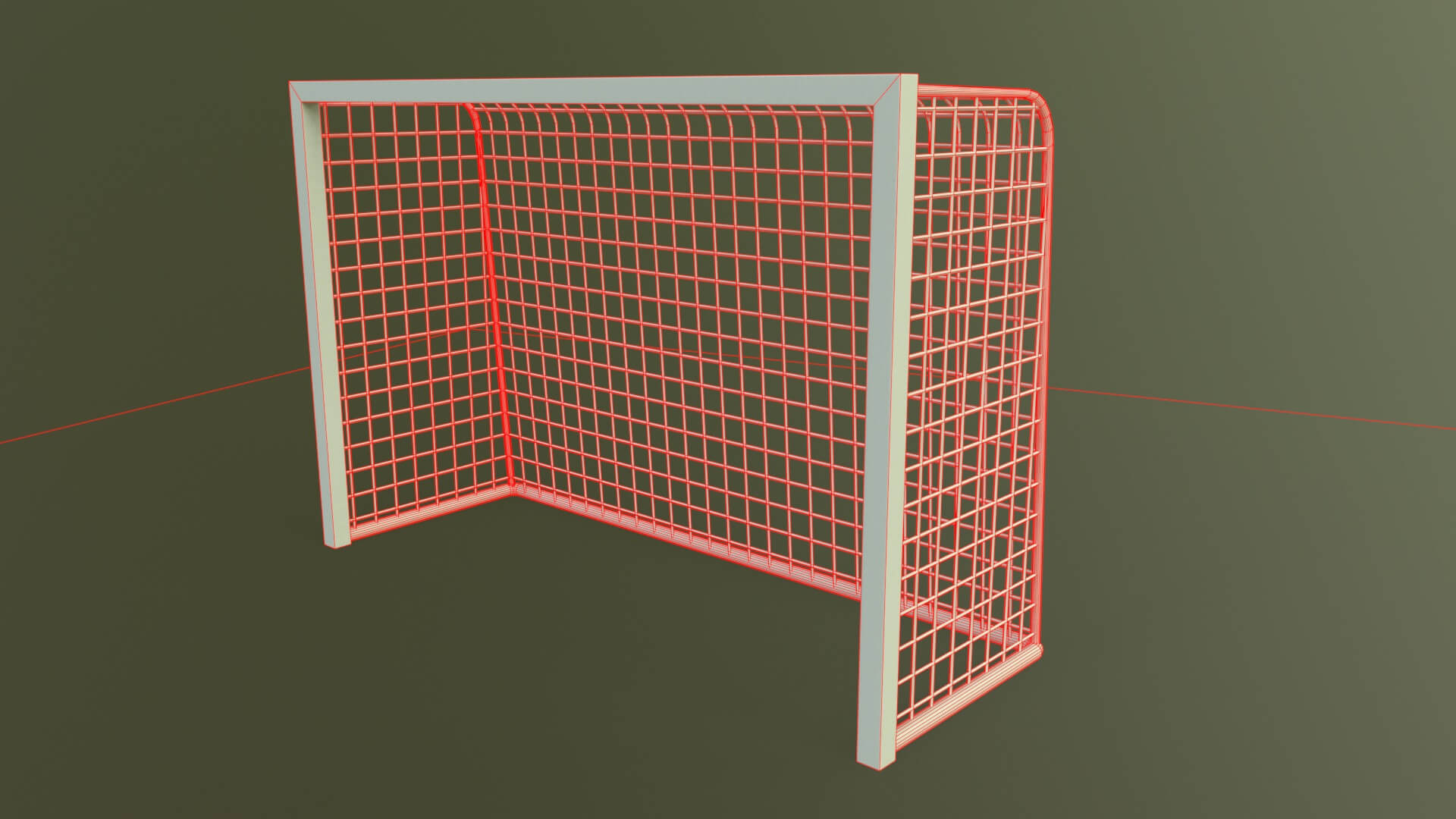 Soccer Football Goal Post Z - 3D Model by PBR Cool