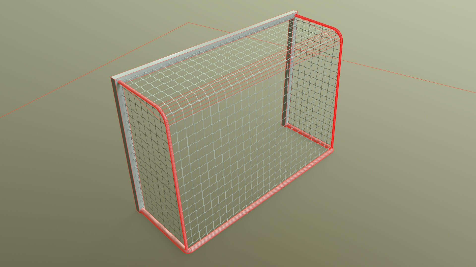 Soccer Football Goal Post Z - 3D Model by PBR Cool
