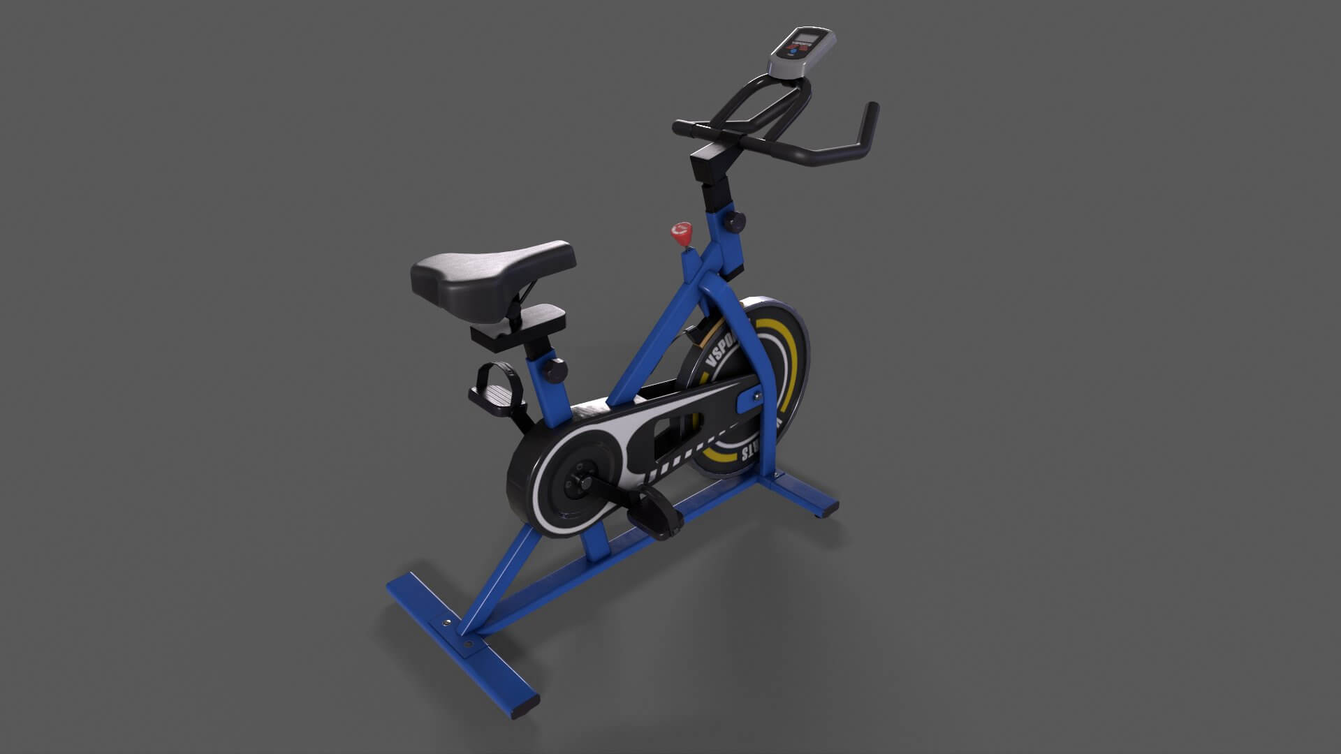 Stationary Spinning Bike - Type B 3D Model by PBR Cool