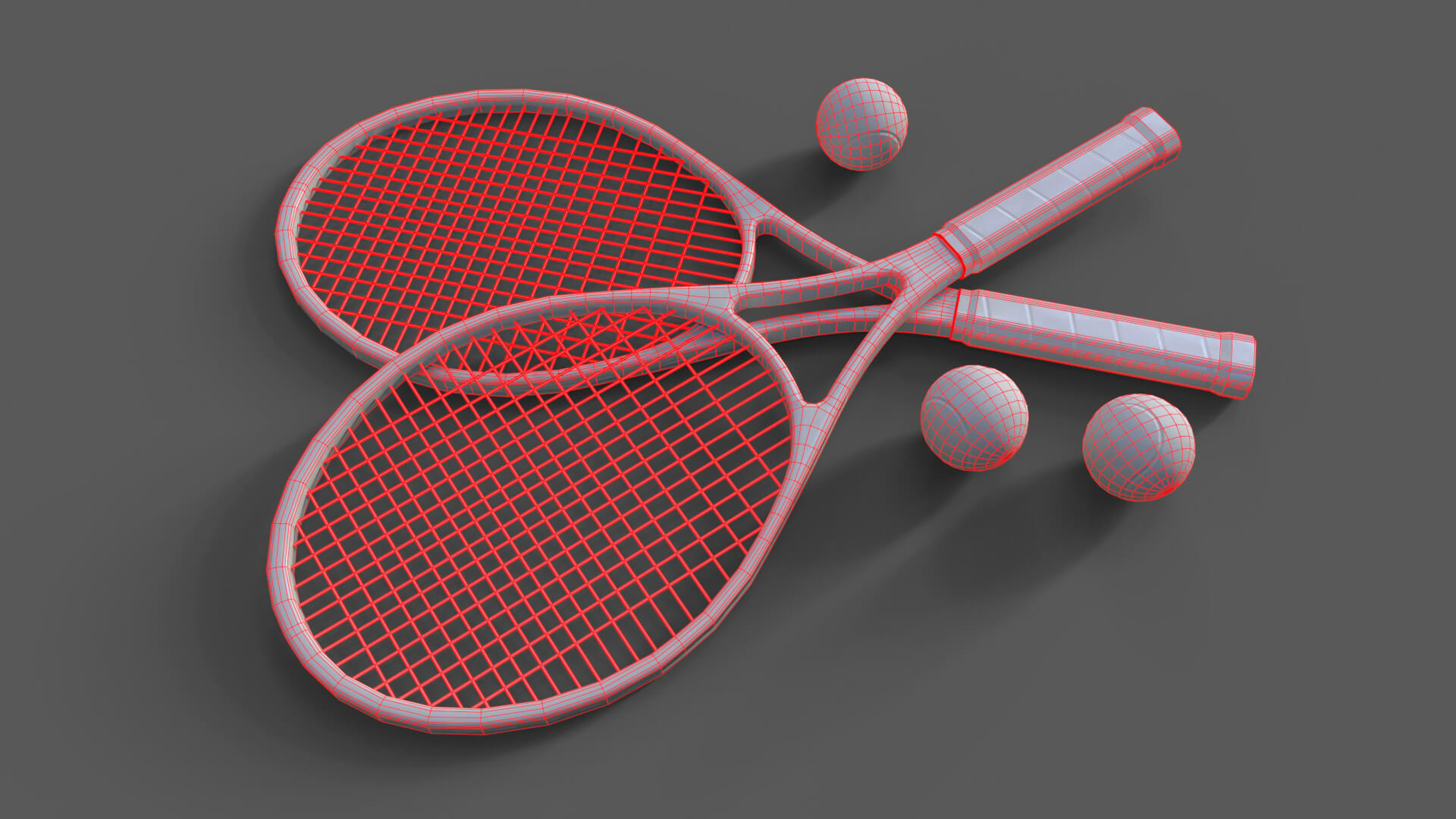 Tennis Racket and Ball - 3D Model by PBR Cool