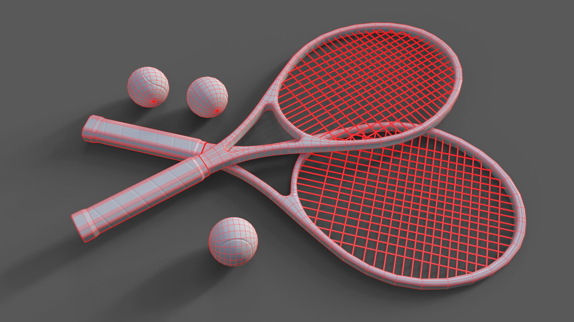 Tennis Racket and Ball - 3D Model by PBR Cool