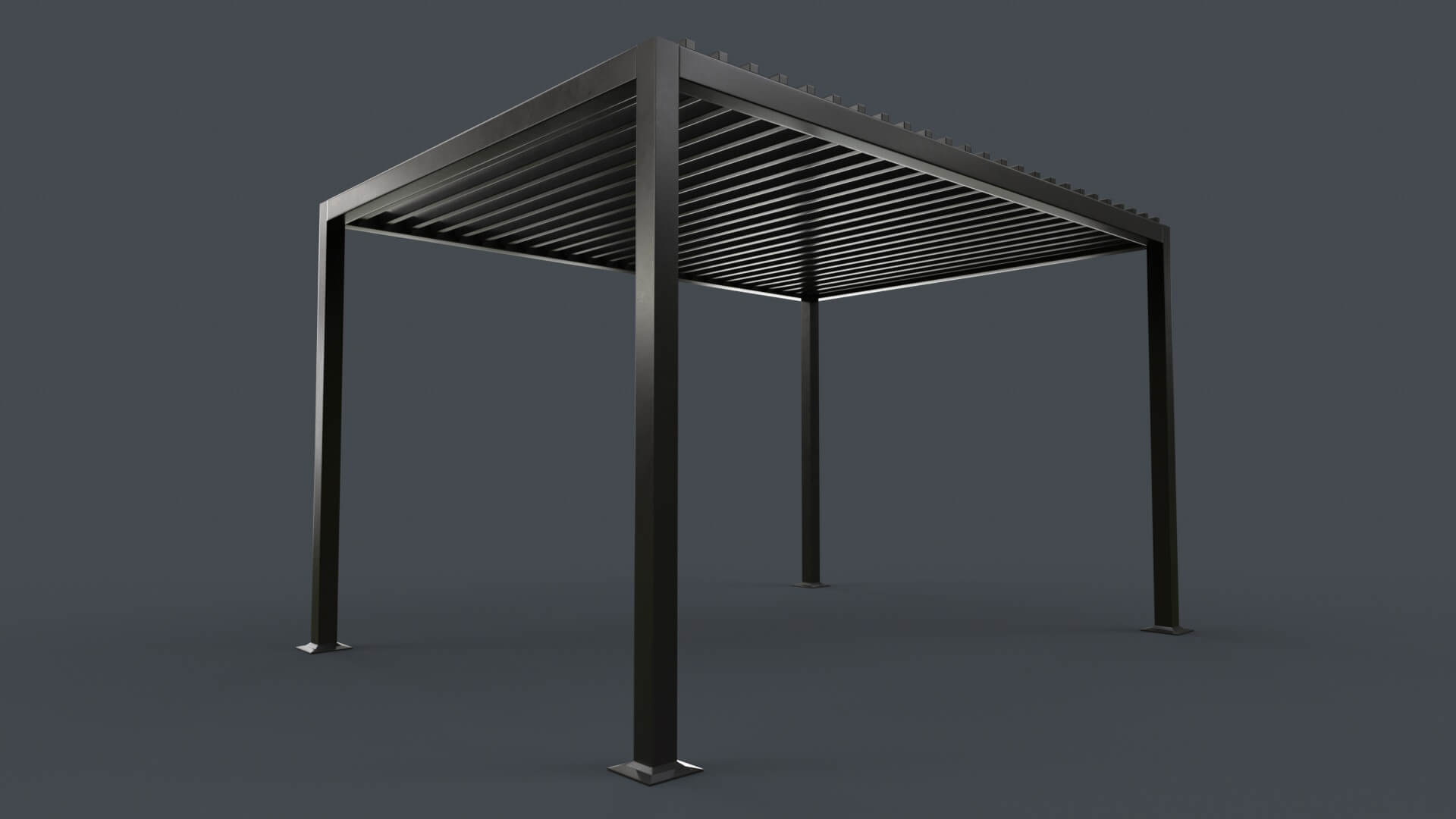Wooden Pergola Gazebo B3 - 3D Model by PBR Cool
