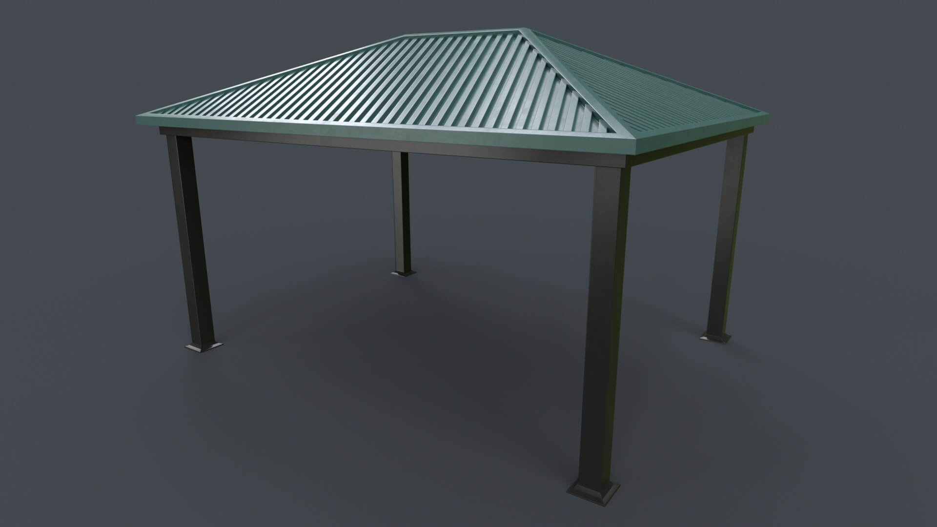 Wooden Pergola Gazebo B4 - 3D Model by PBR Cool