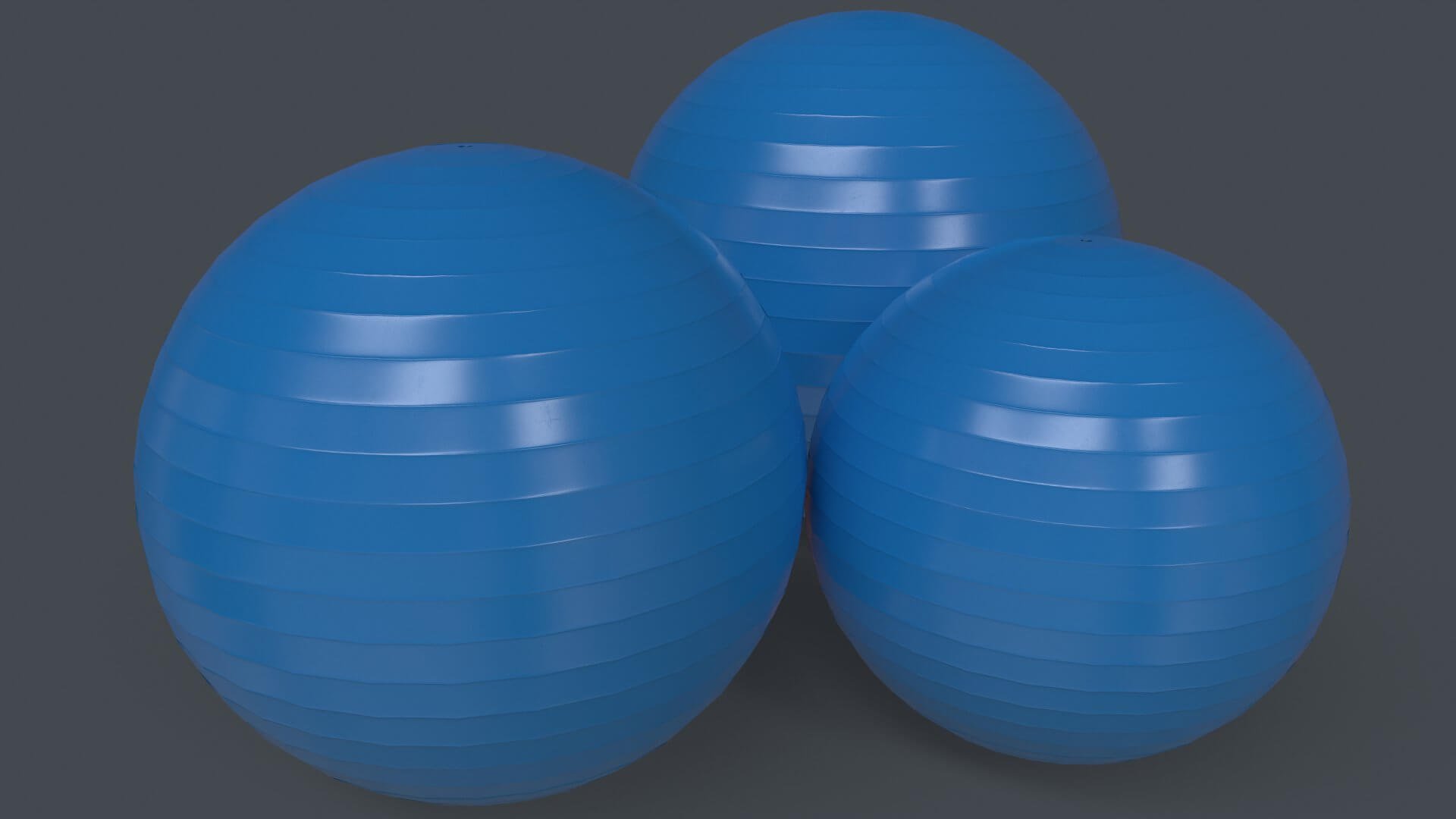 Yoga Ball and Mat - Multi Color Pack 3D Model by PBR Cool