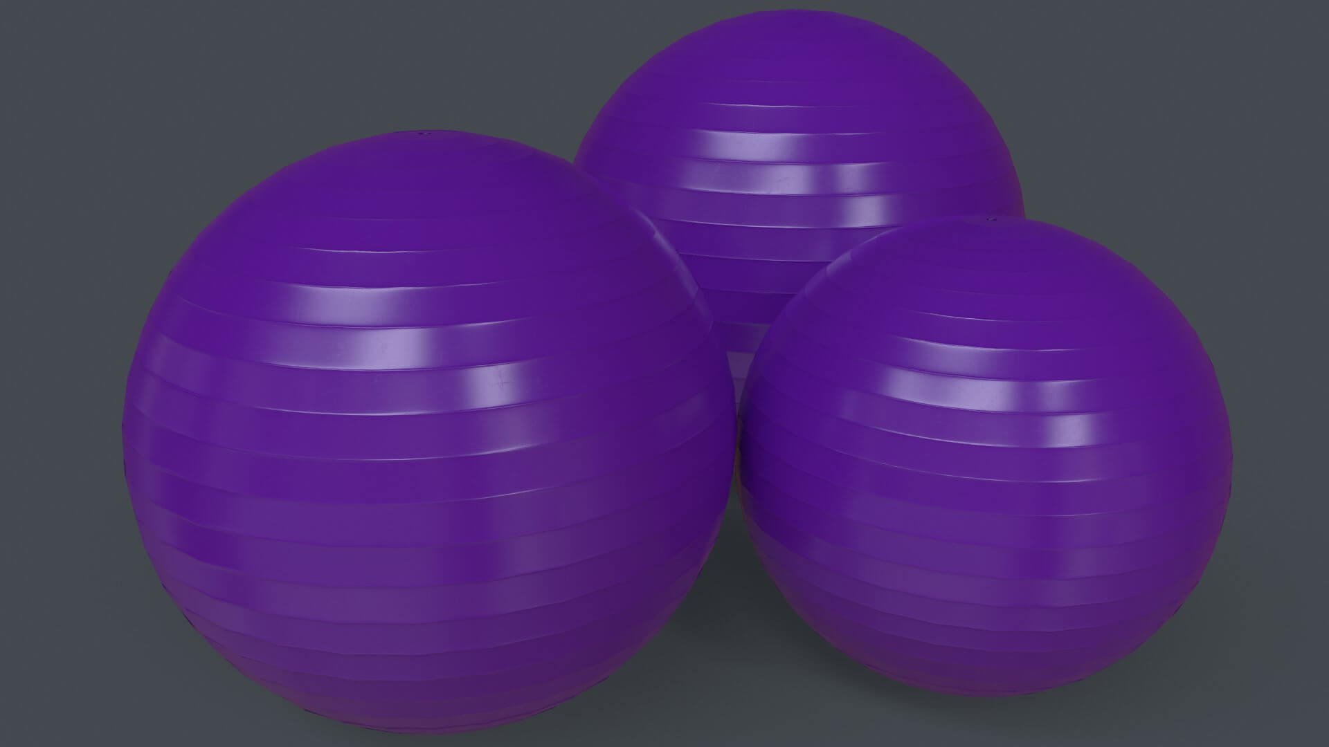 Yoga Ball and Mat - Multi Color Pack 3D Model by PBR Cool