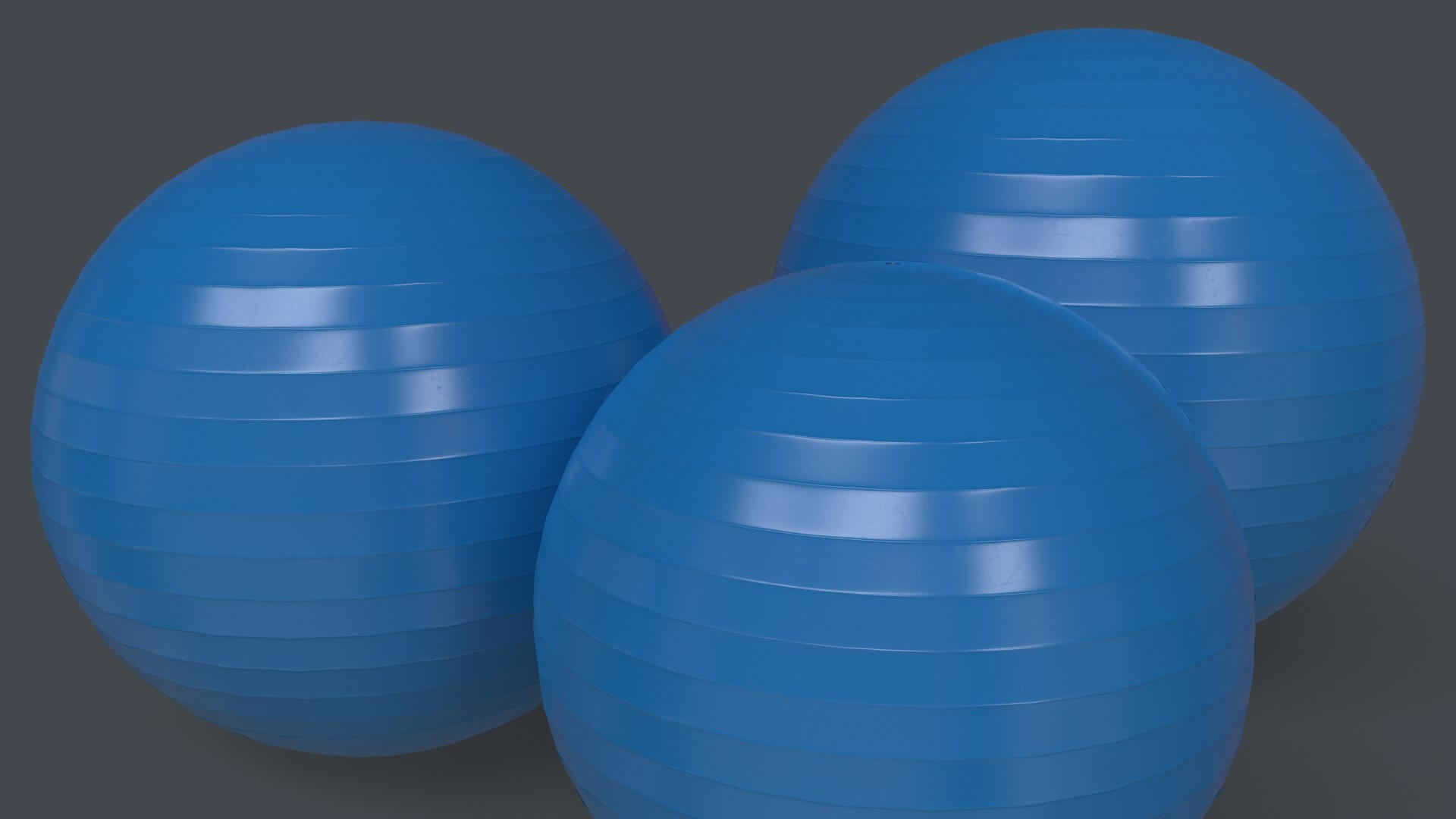 Yoga Ball - Blue Light 3D Model by PBR Cool