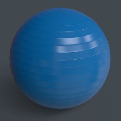 Yoga Ball - Blue Light 3D Model by PBR Cool