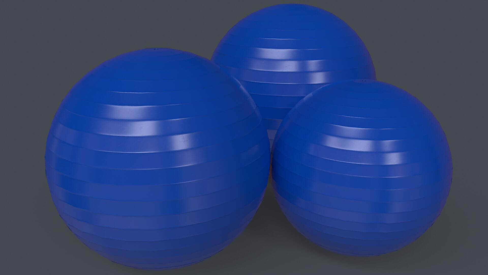 Yoga Ball - Blue 3D Model by PBR Cool