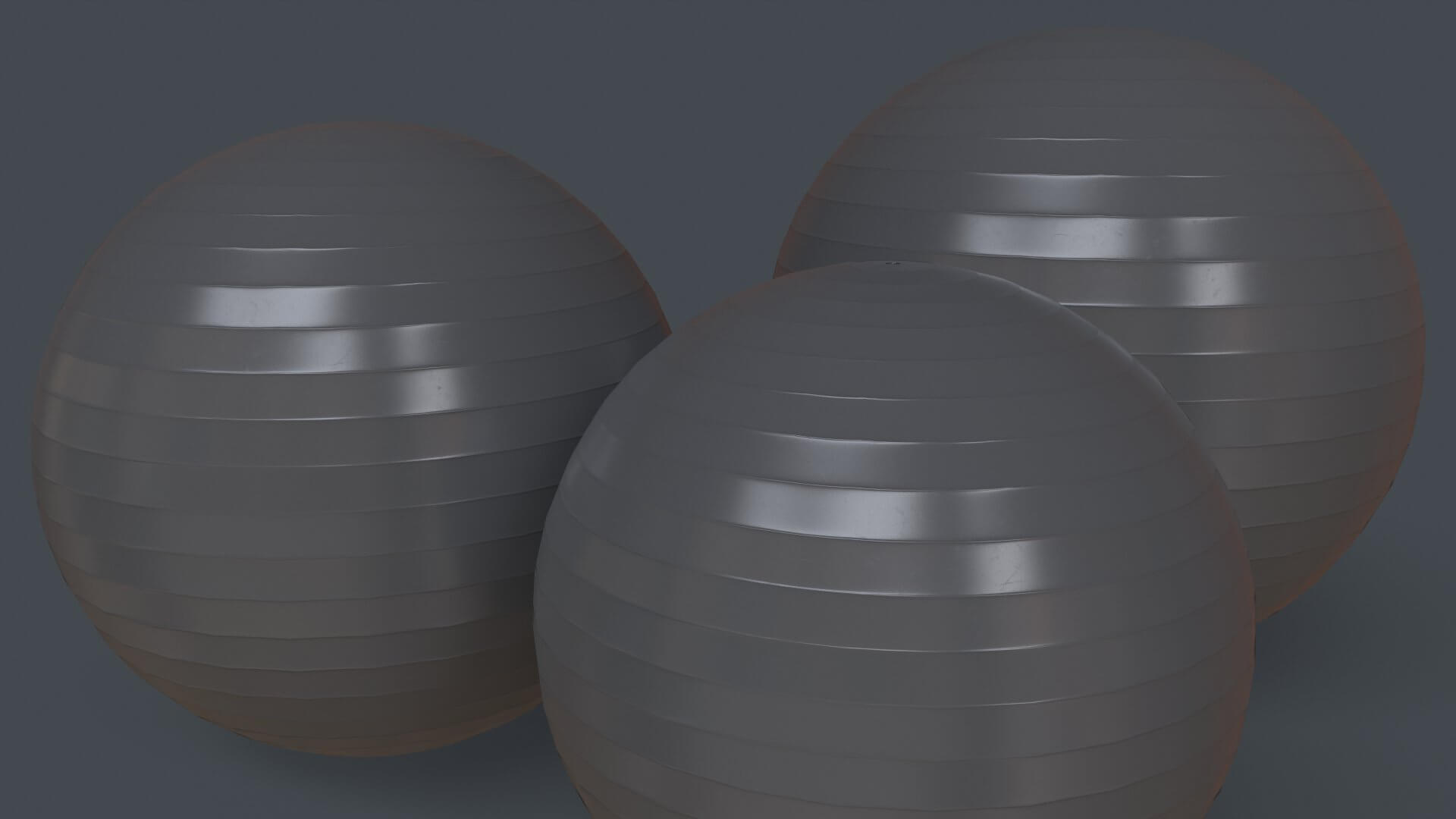 Yoga Ball - Grey 3D Model by PBR Cool