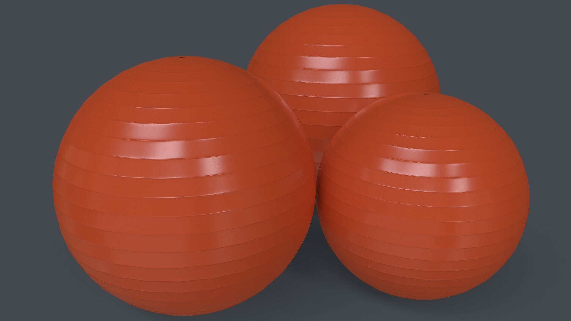 Yoga Ball - Orange 3D Model by PBR Cool