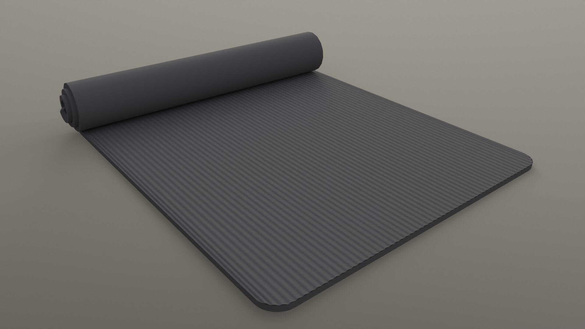 Yoga Mat - Grey 3D Model by PBR Cool