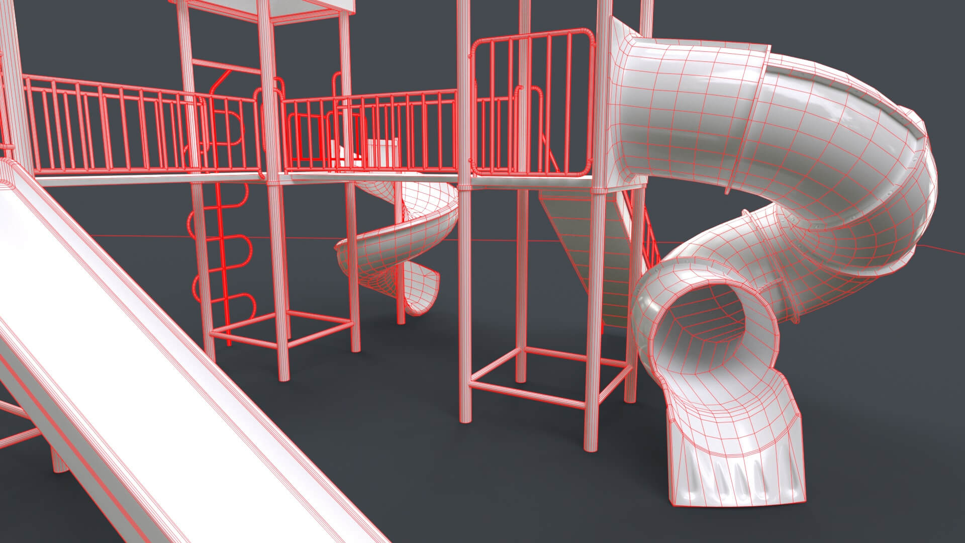 Playground Outdoor Jungle Gym 15 A - 3D Model by PBR Cool