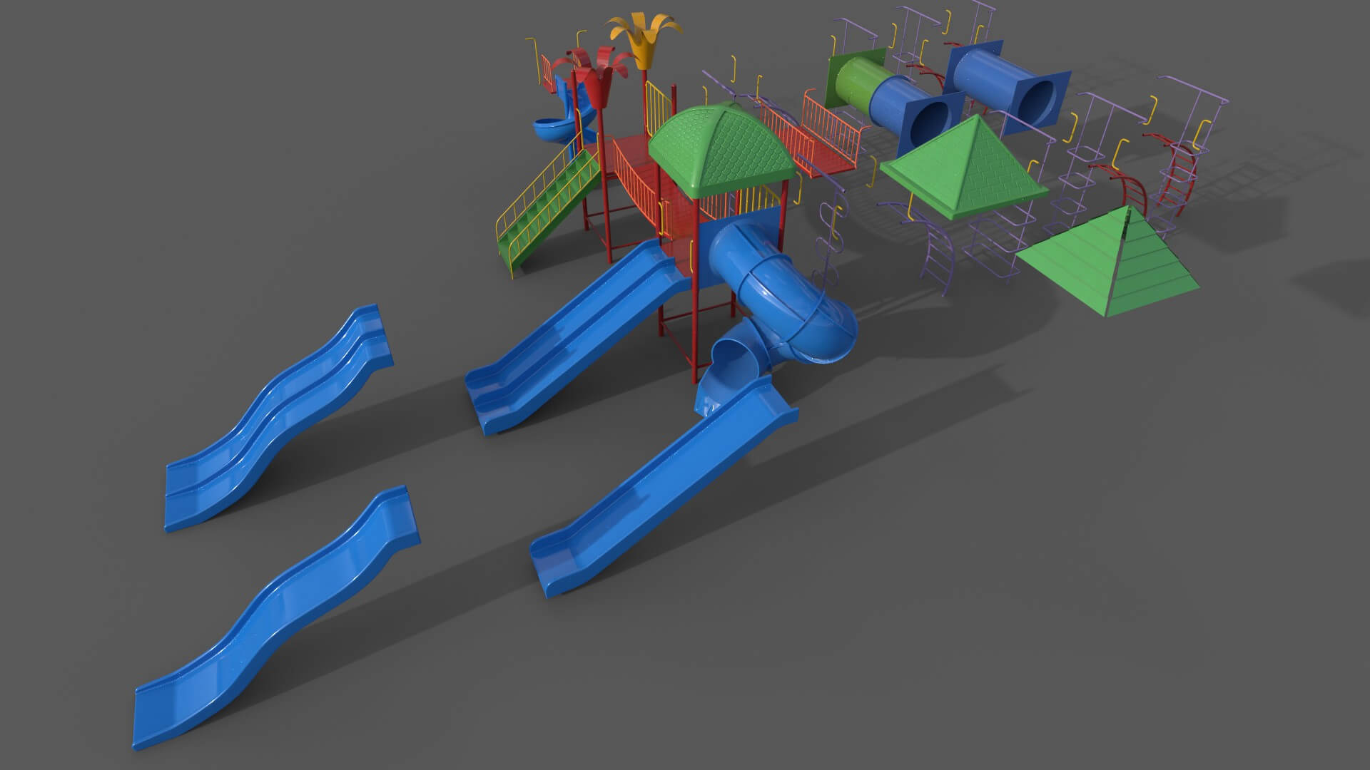 Playground Outdoor Jungle Gym 16 - 3D Model by PBR Cool