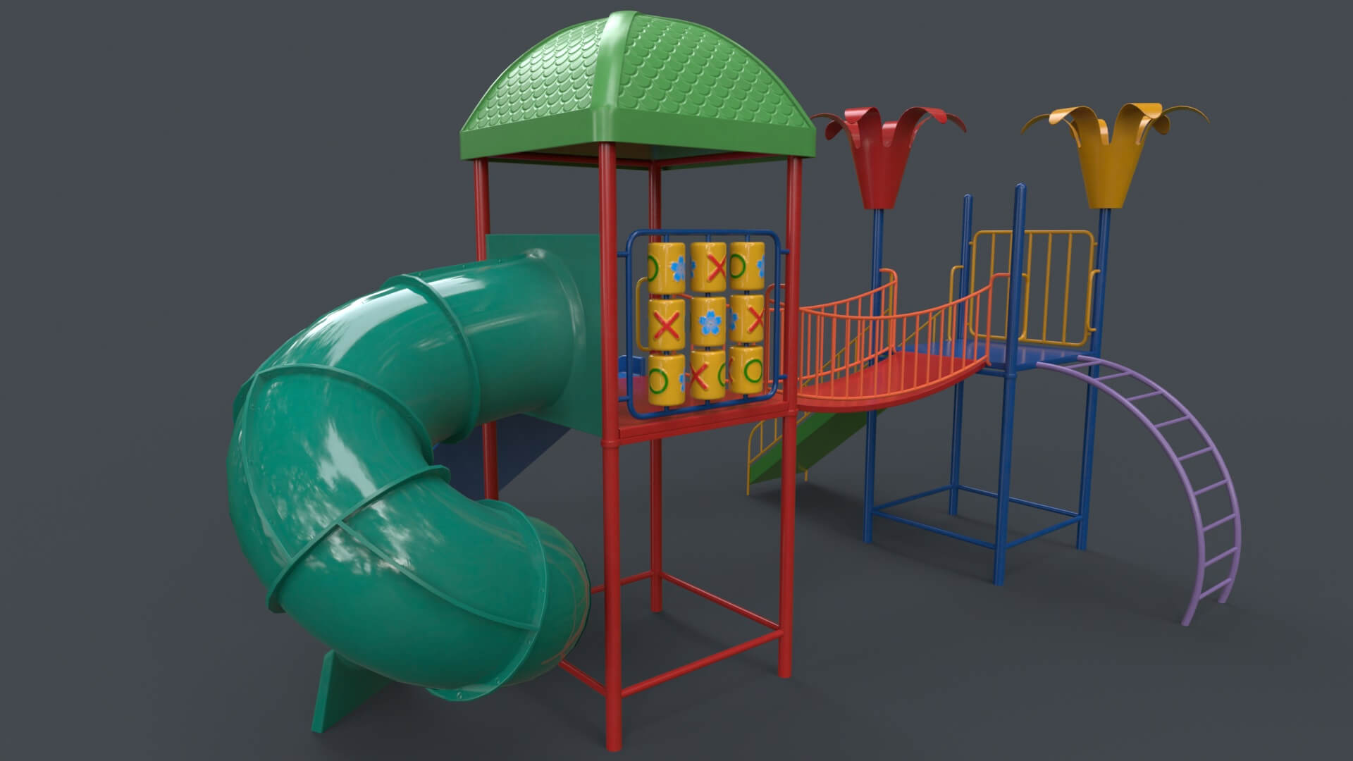 Playground Outdoor Jungle Gym 16 - 3D Model by PBR Cool
