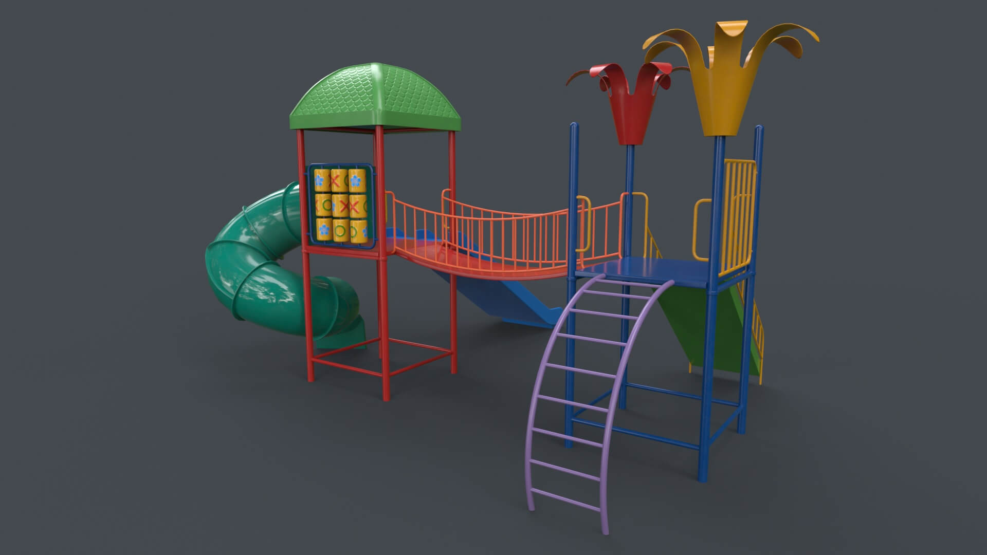 Playground Outdoor Jungle Gym 16 - 3D Model by PBR Cool