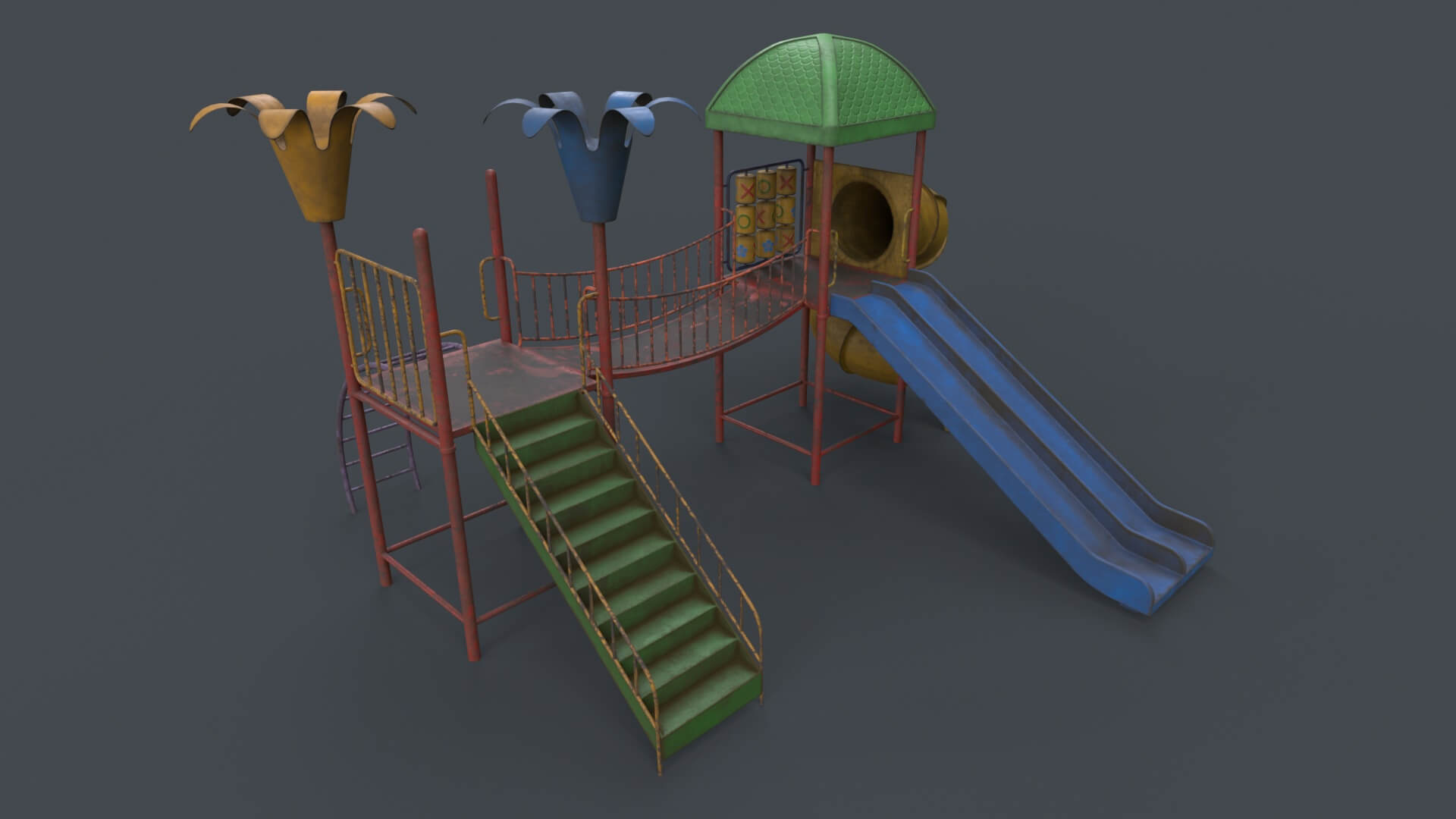 Playground Outdoor Jungle Gym 16 - 3D Model by PBR Cool
